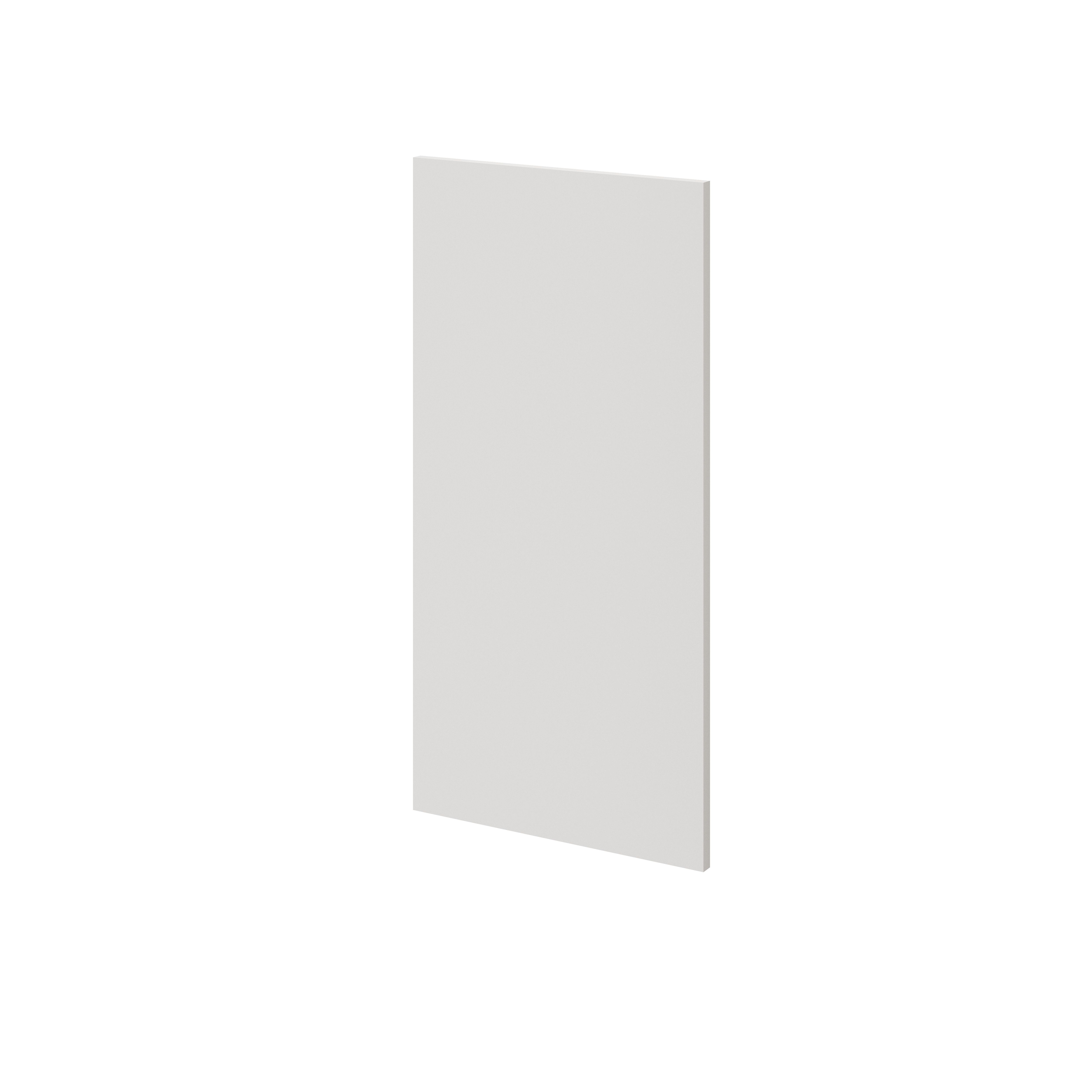 GoodHome Atomia Matt White Slab Modular furniture door, (H) 747mm (W) 372mm