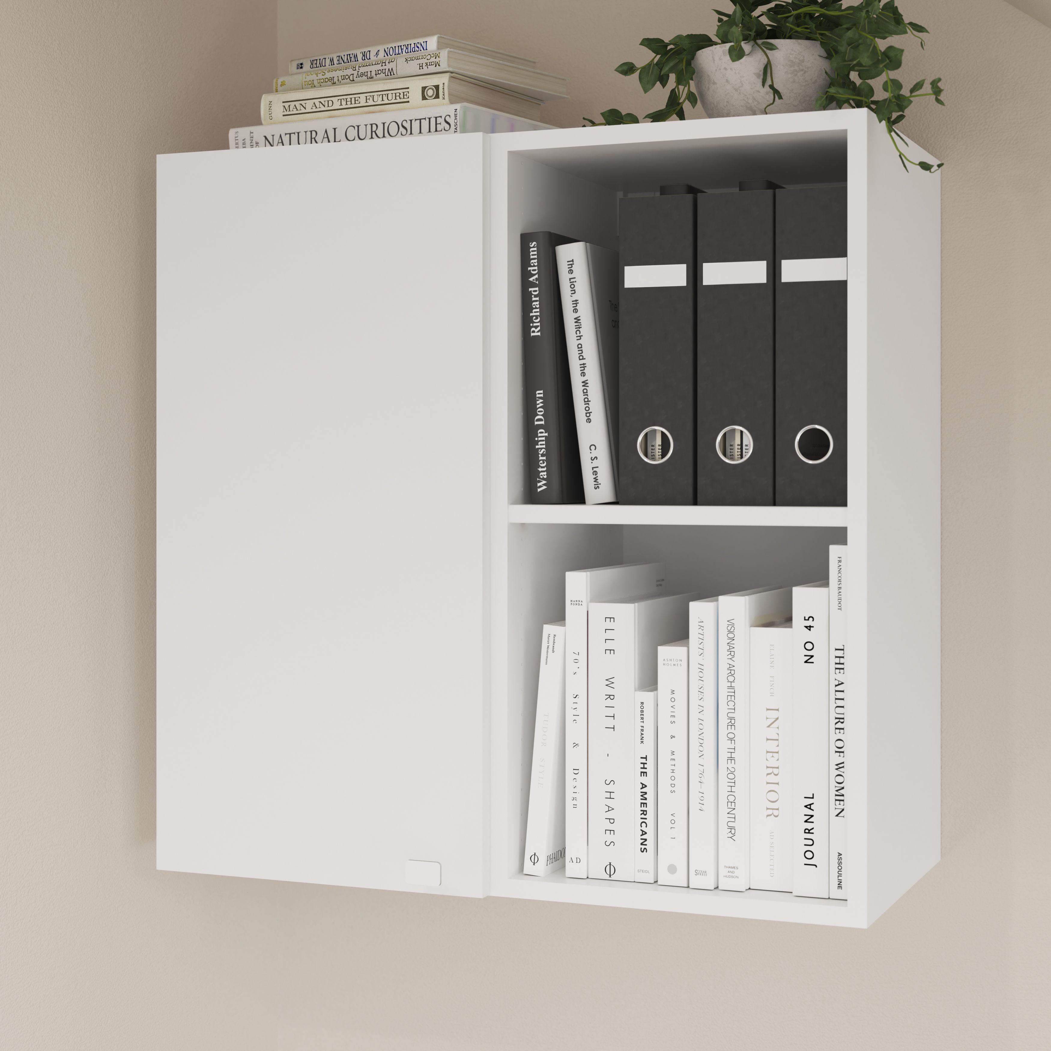 GoodHome Atomia Matt white Wall storage kit