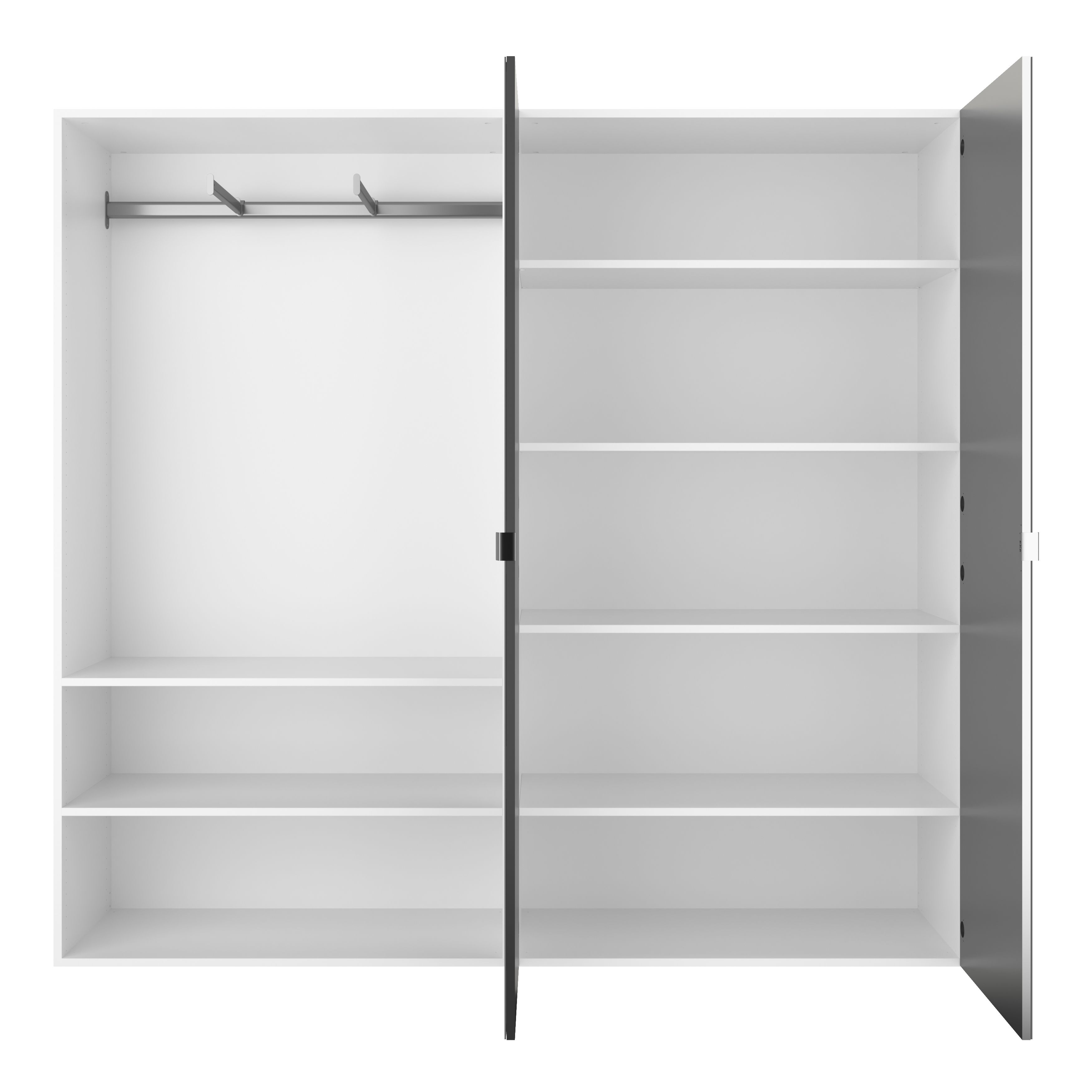 GOODHOME ATOMIA MIRRORED OPAQUE MIRRORED DOOR MODULAR FURNITURE DOOR ...