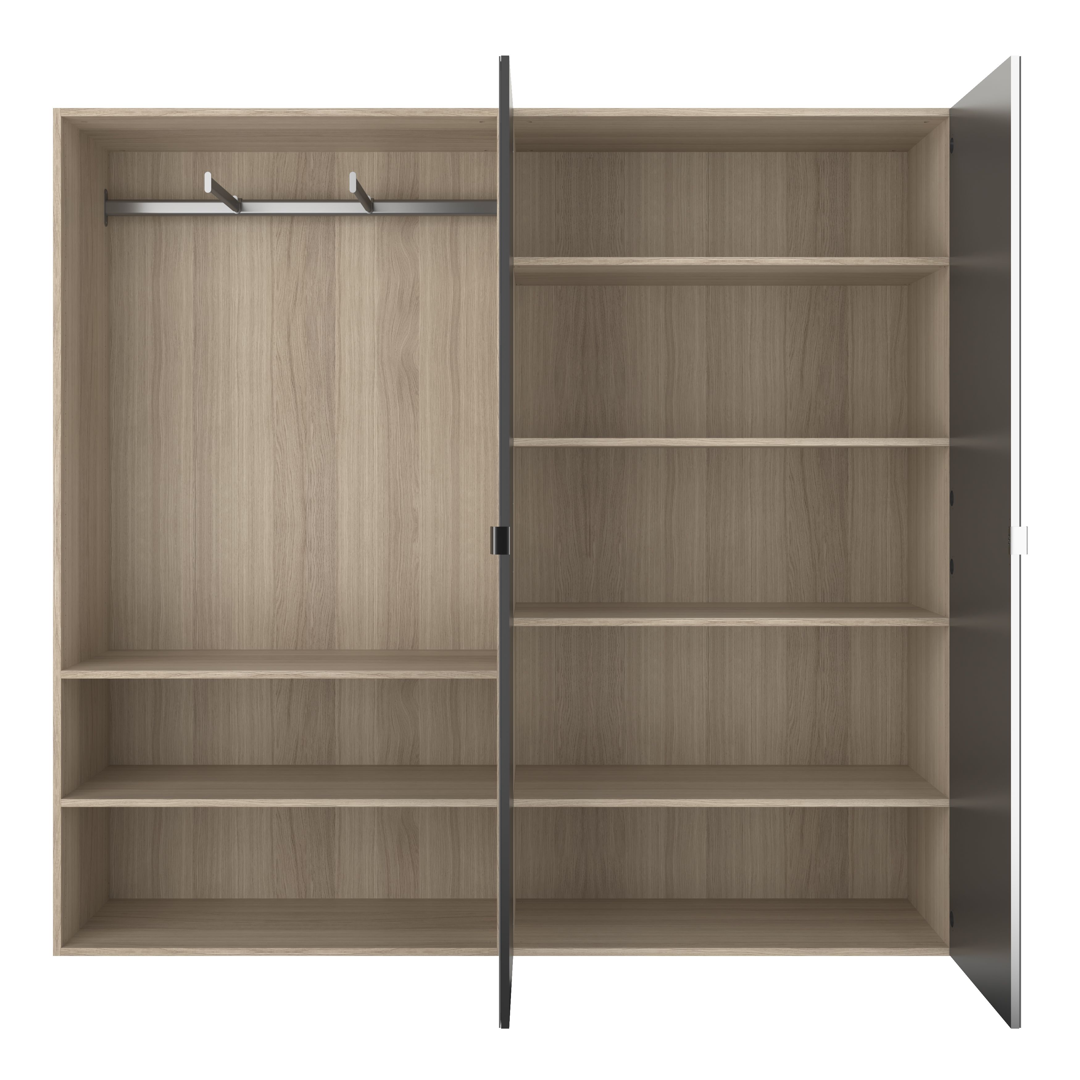 GoodHome Atomia Mirrored Opaque Mirrored door Modular furniture door ...