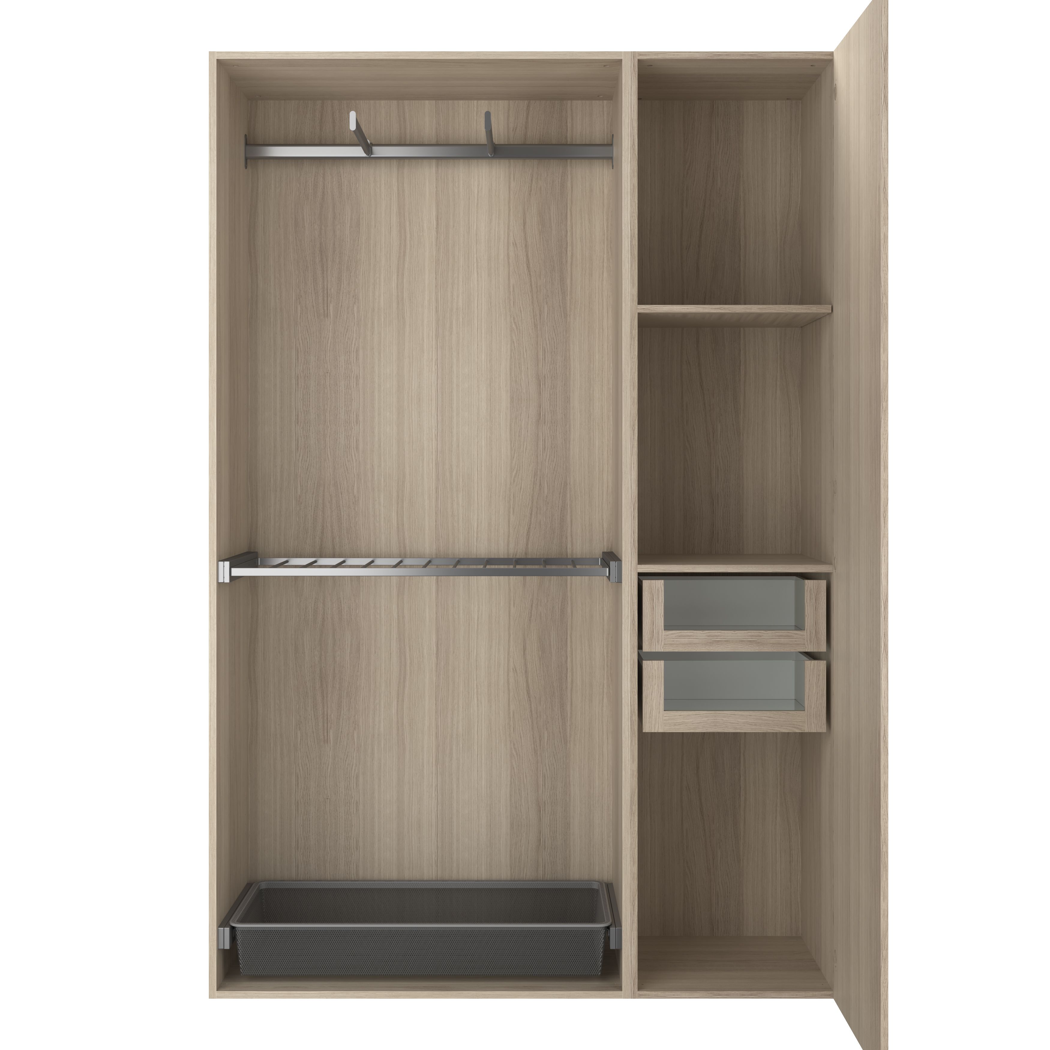 GoodHome Atomia Oak effect Modular furniture cabinet, (H)2250mm (W ...