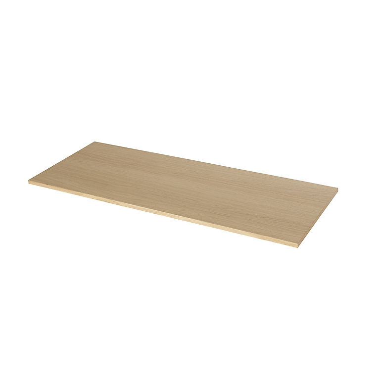 GoodHome Avela Matt Oak effect Square edge Chipboard Worktop (T) 1.8cm ... GoodHome Avela Matt Oak effect Square edge Chipboard Worktop (T) 1.8cm ...