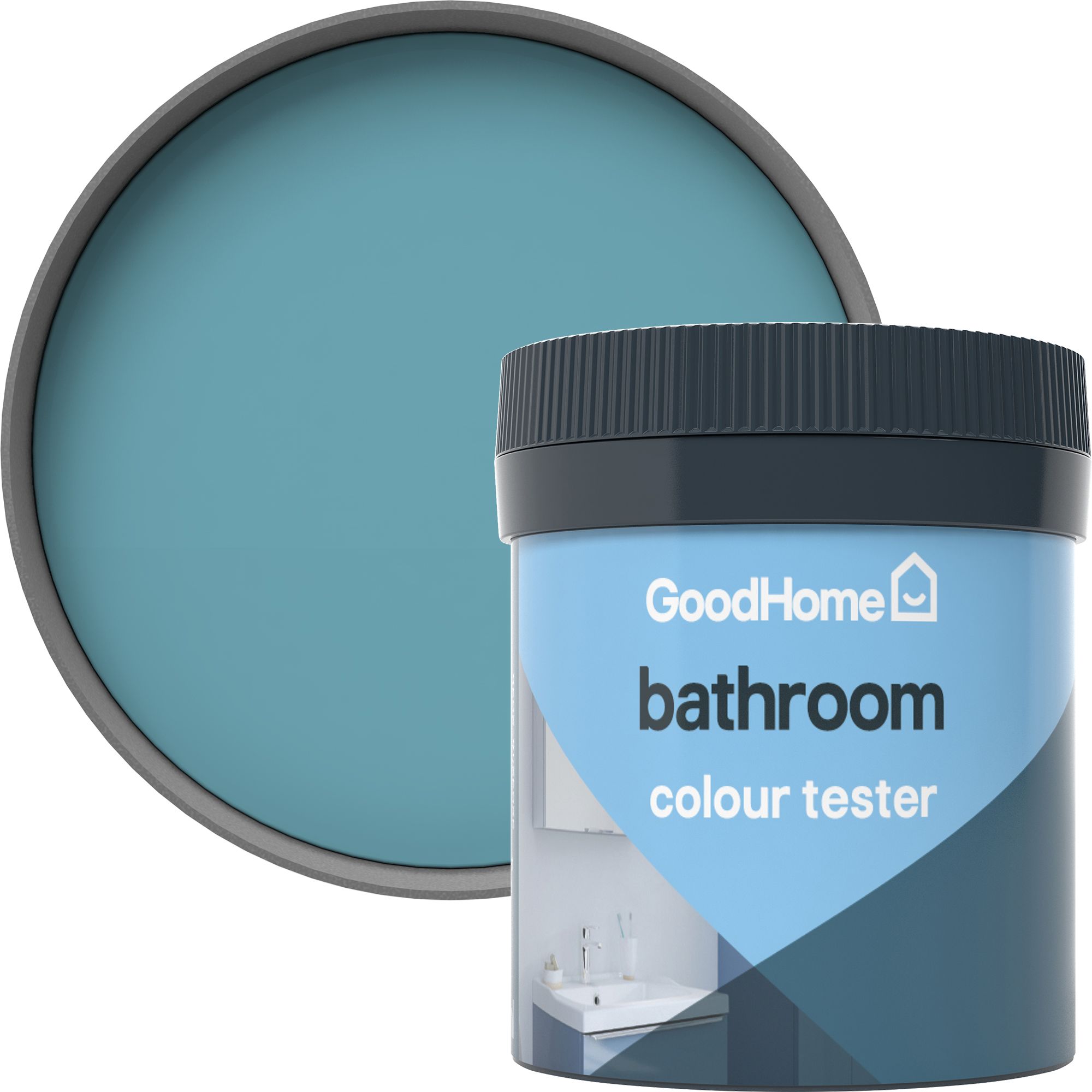 GoodHome Bathroom Nice Soft sheen Emulsion paint, 50ml | DIY at B&Q