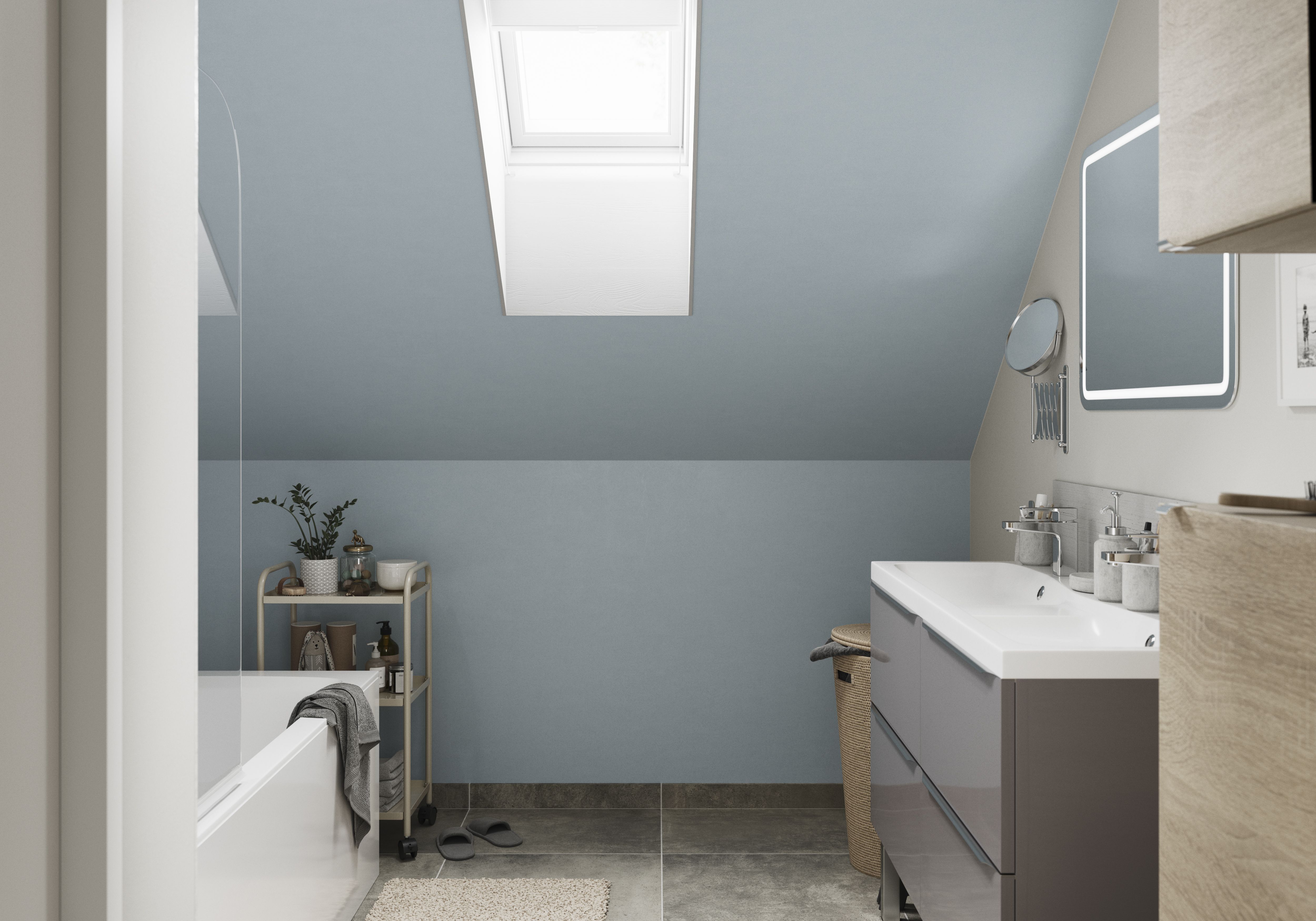 GoodHome Bathroom Toulon Soft sheen Wall & ceiling Emulsion paint, 2.5L