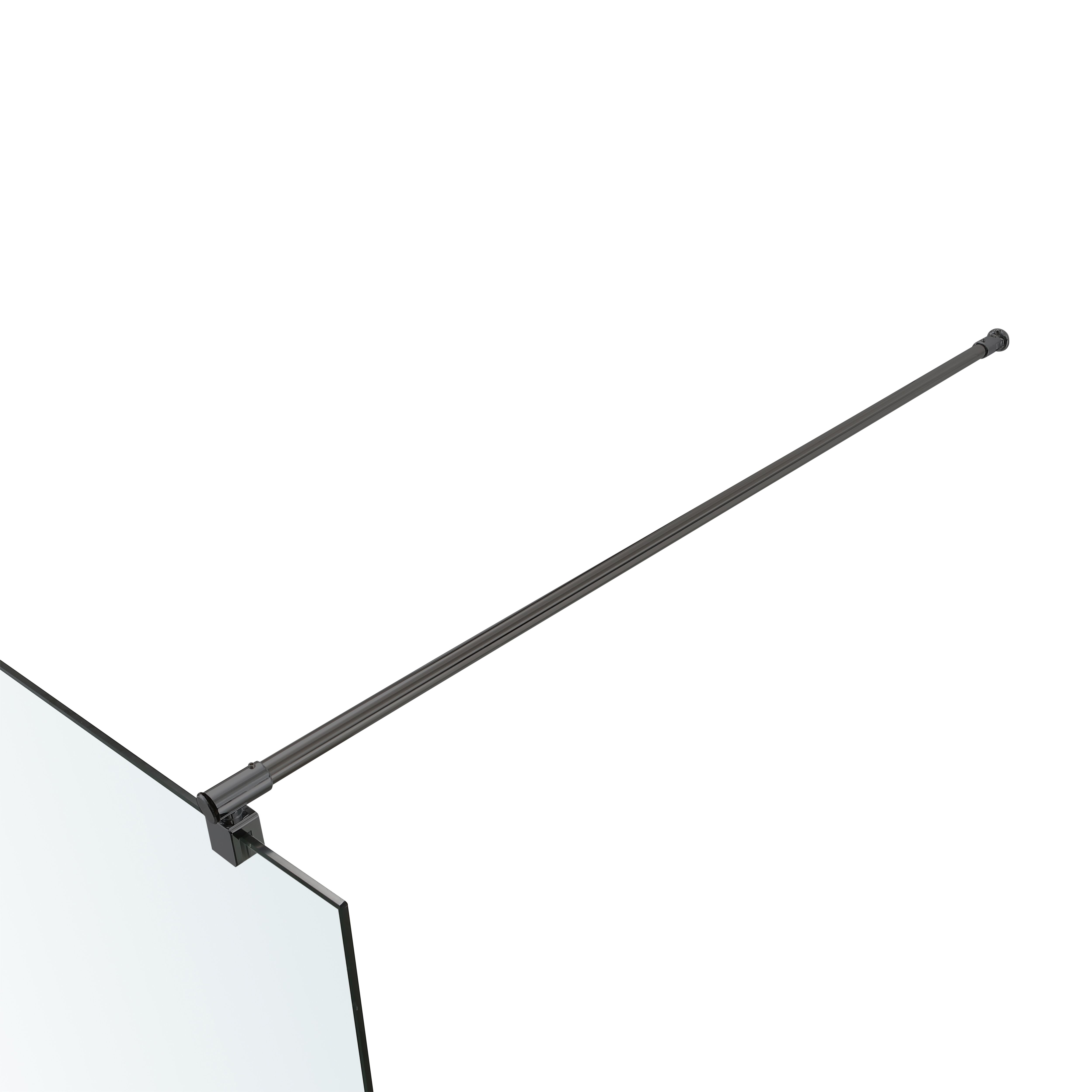 GoodHome Beloya Black Wall-mounted Support bar (L)125cm | DIY at B&Q