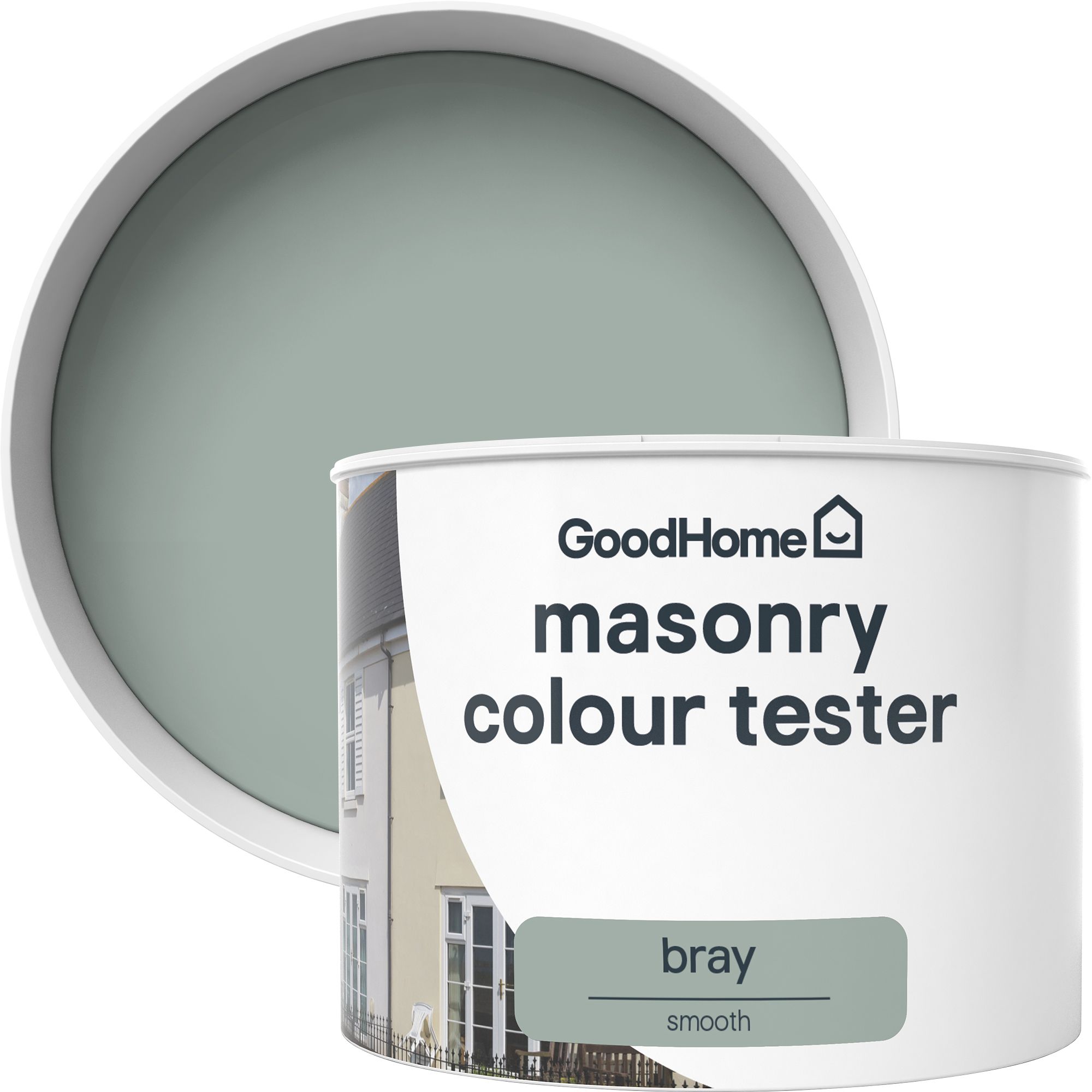 GoodHome Bray Smooth Matt Masonry paint, 350ml Tester pot