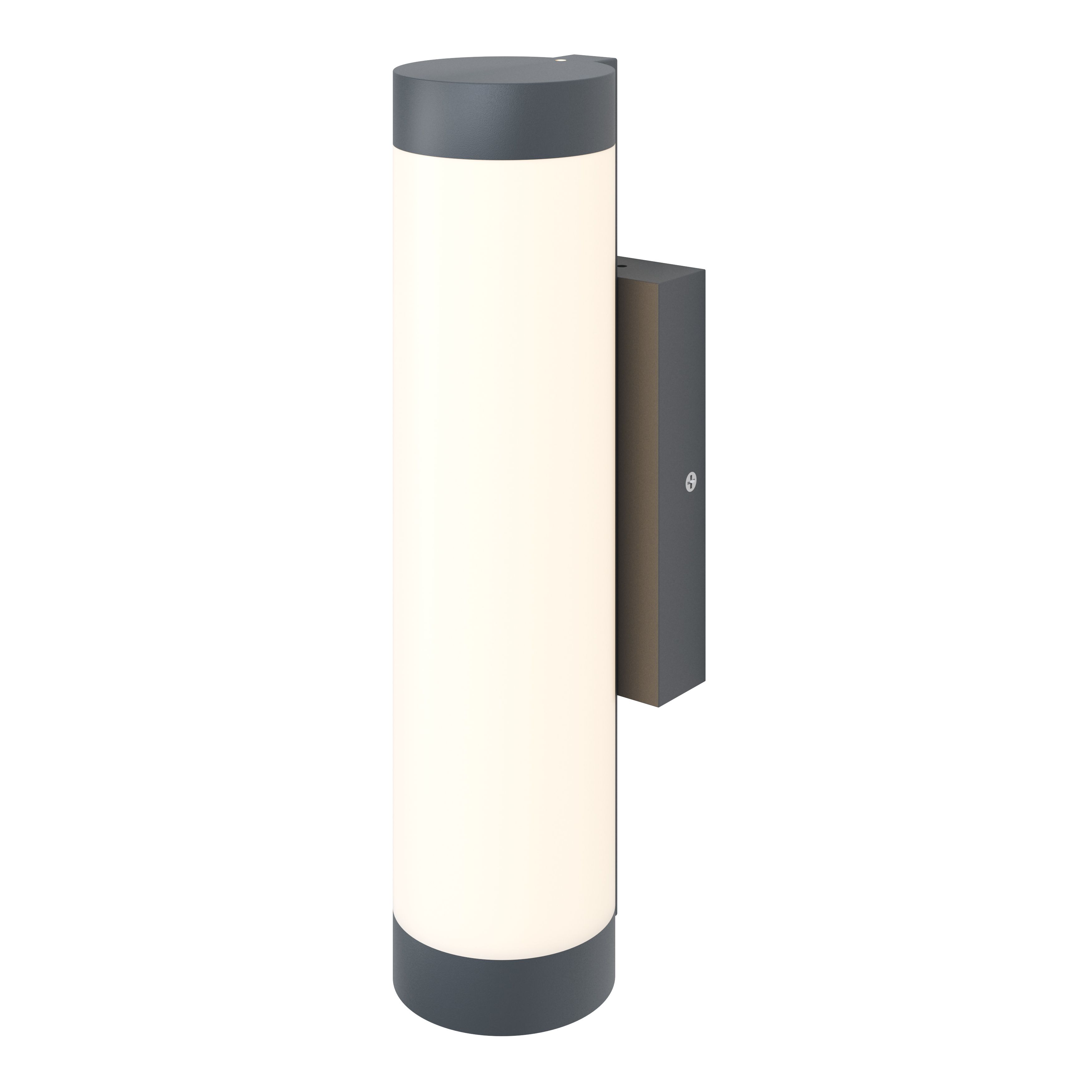 GoodHome Callisto Fixed Matt Dark grey Mains-powered Integrated LED ...