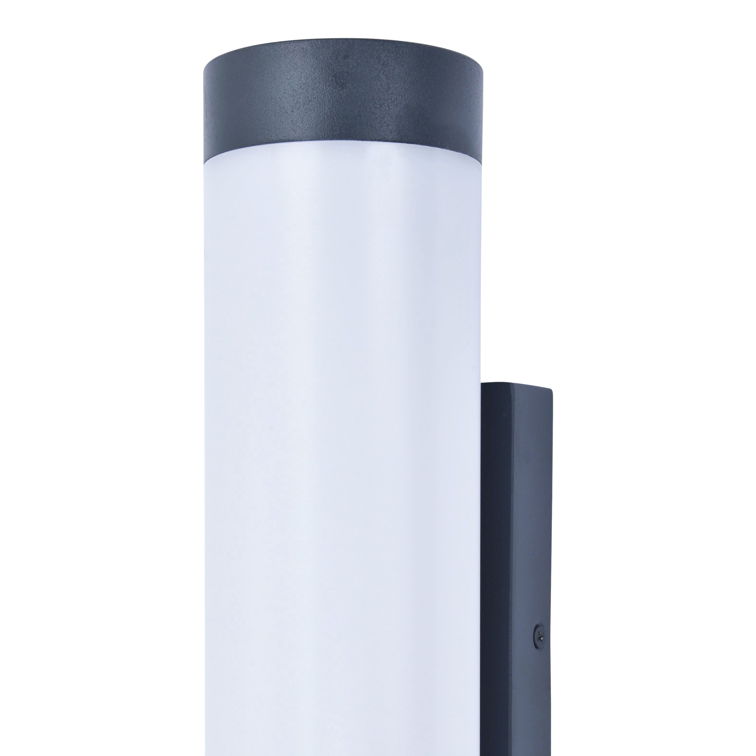 GoodHome Callisto Fixed Matt Dark grey Mains-powered Integrated LED ...