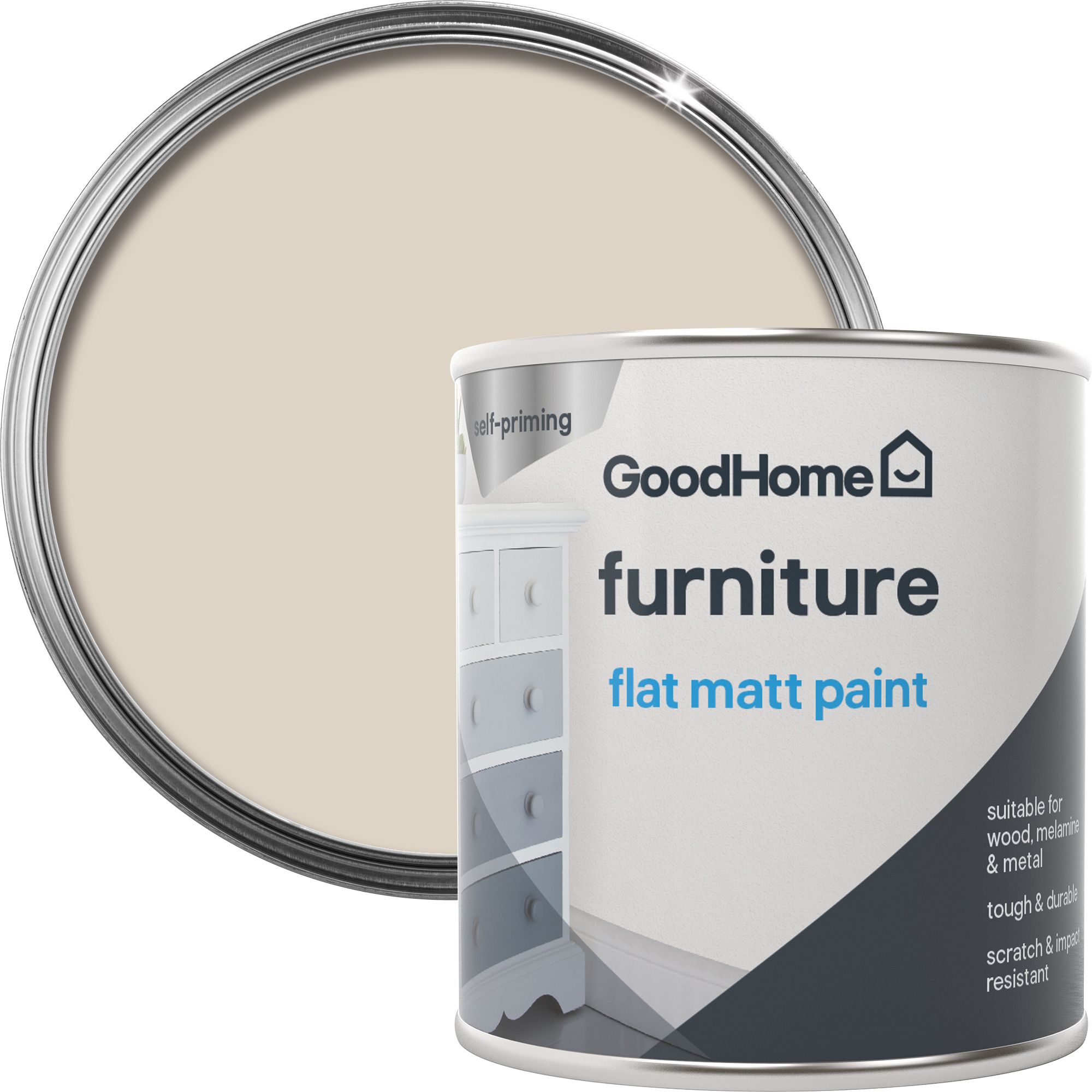 GoodHome Cancun Matt Furniture paint, 125ml