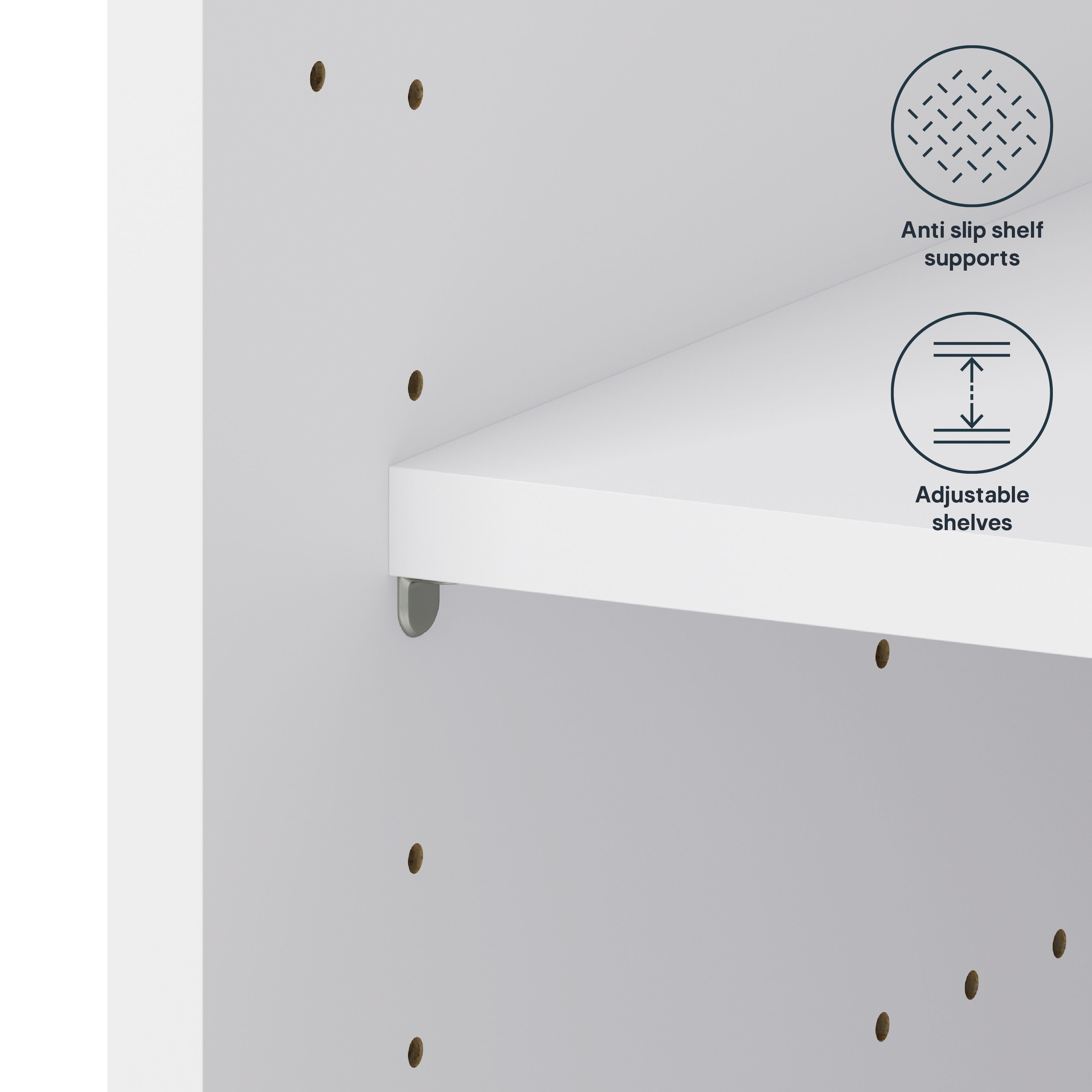 GoodHome Caraway 500mm Larder shelf pack