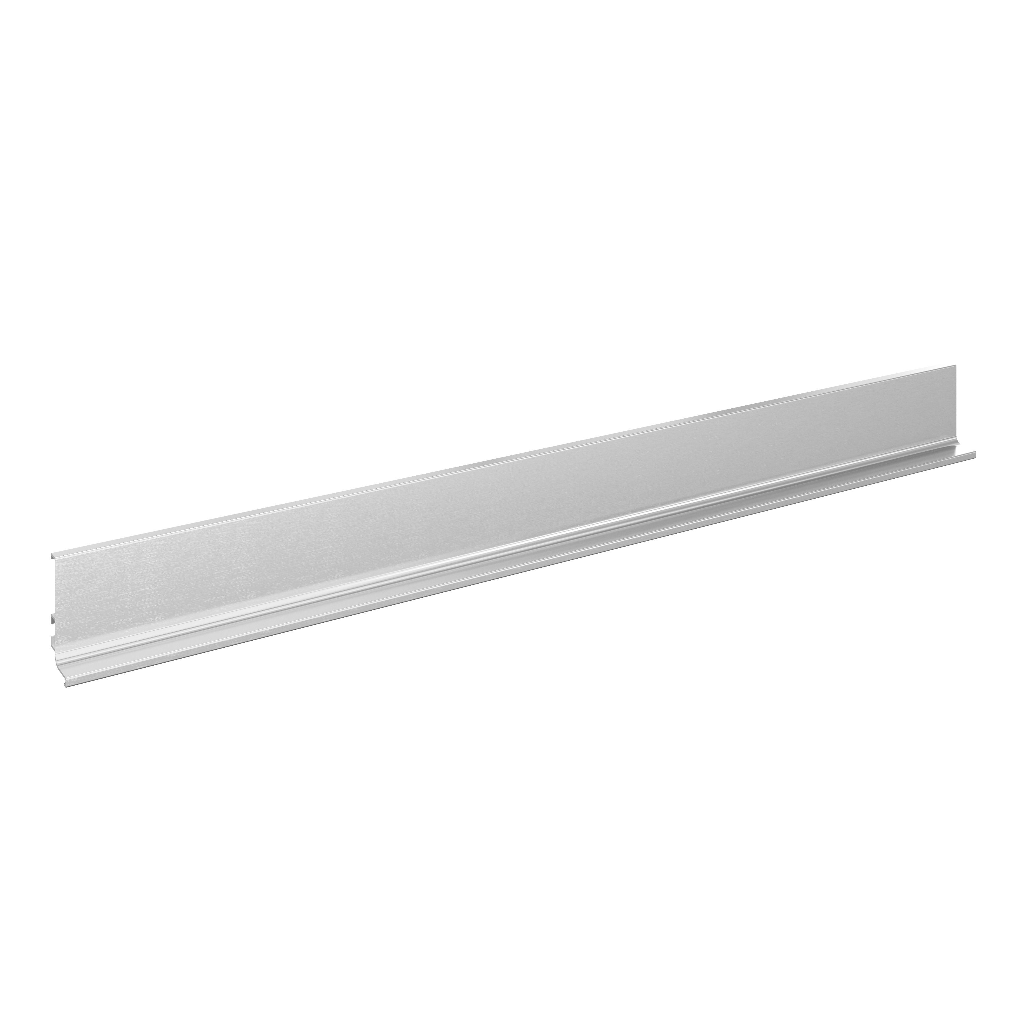 GoodHome Caraway Innovo Satin Brushed steel effect Under worktop rail