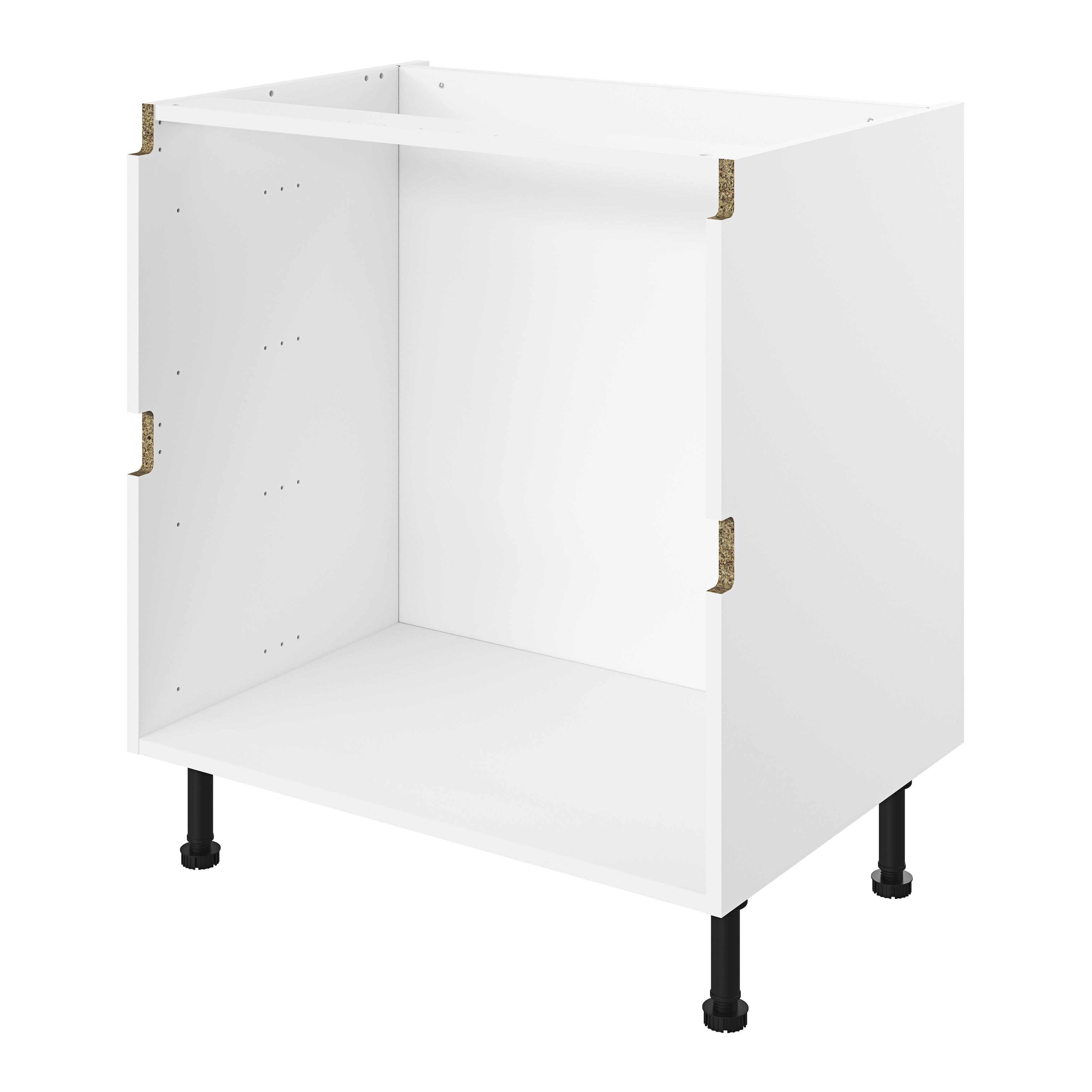 GoodHome Caraway Innovo White Drawer Base cabinet W 1000mm