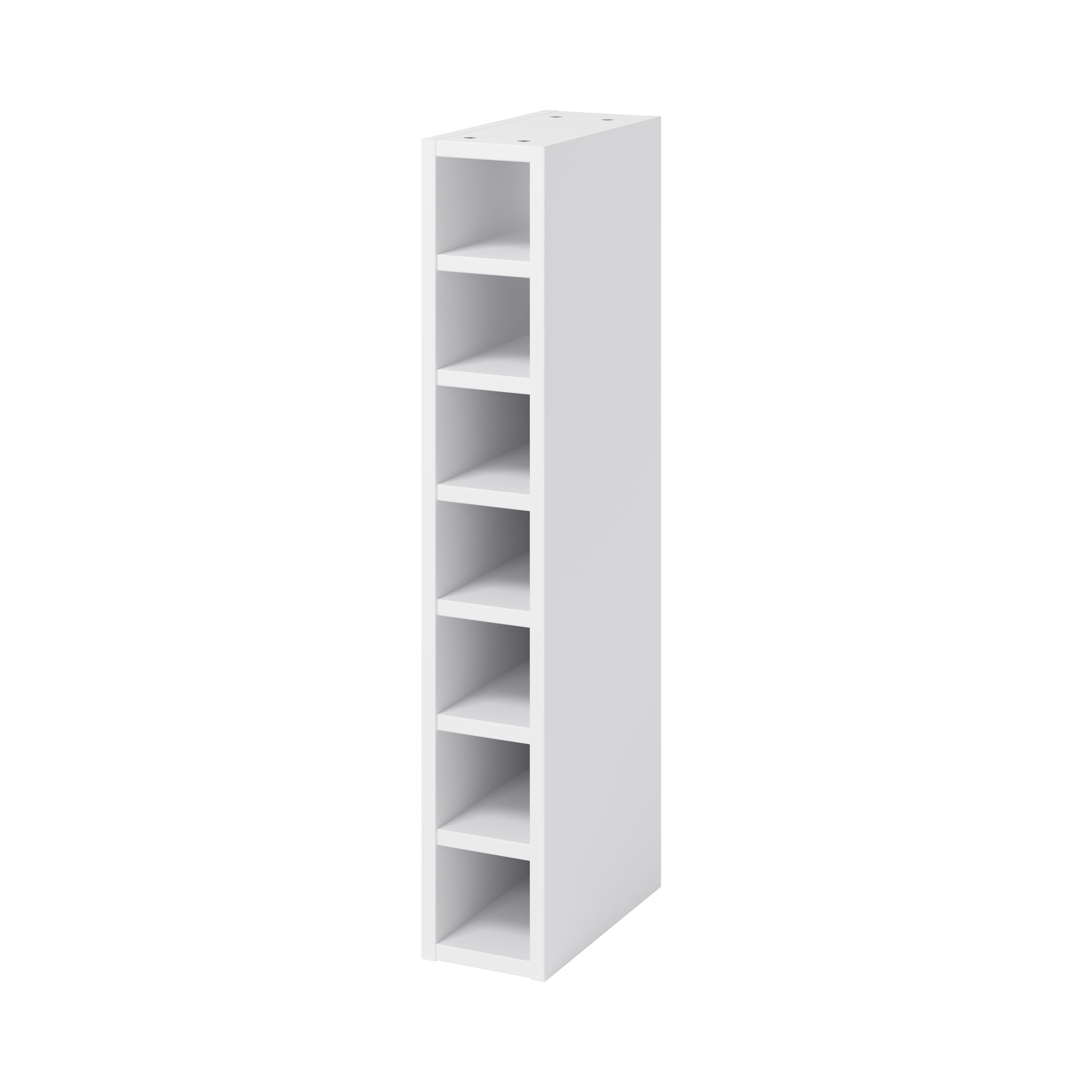 GoodHome Caraway Matt white Tall Wine rack, (H)900mm(W)150mm