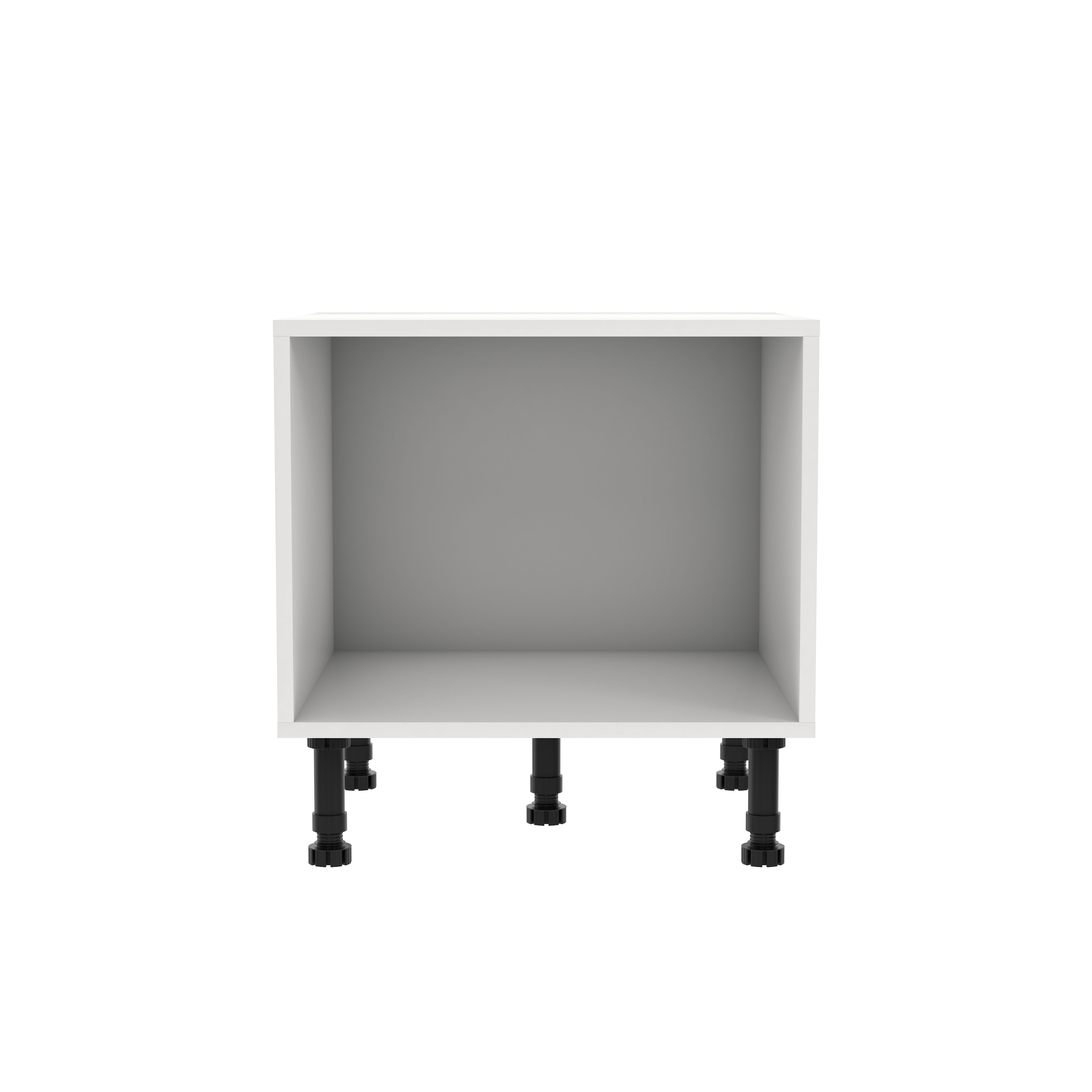 GoodHome Caraway White Base cabinet, (W)600mm