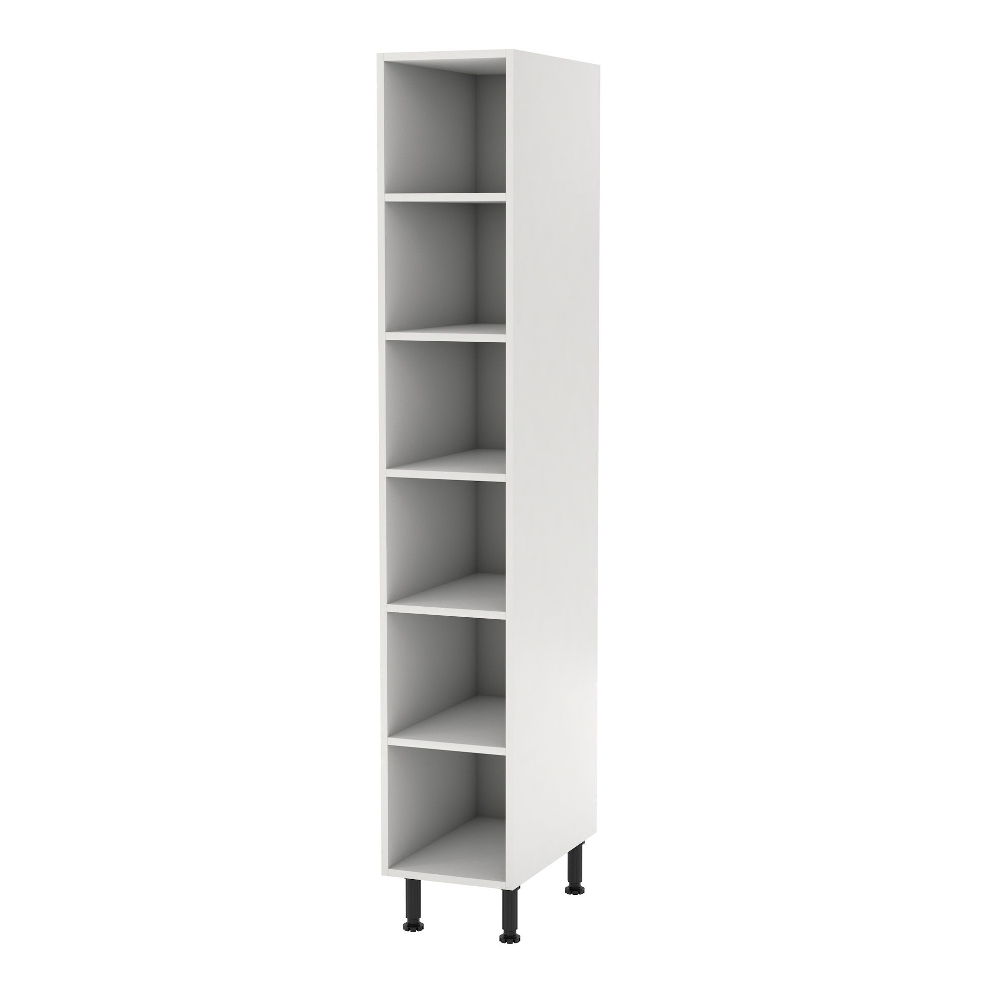 GoodHome Caraway White Standard Larder cabinet W 300mm