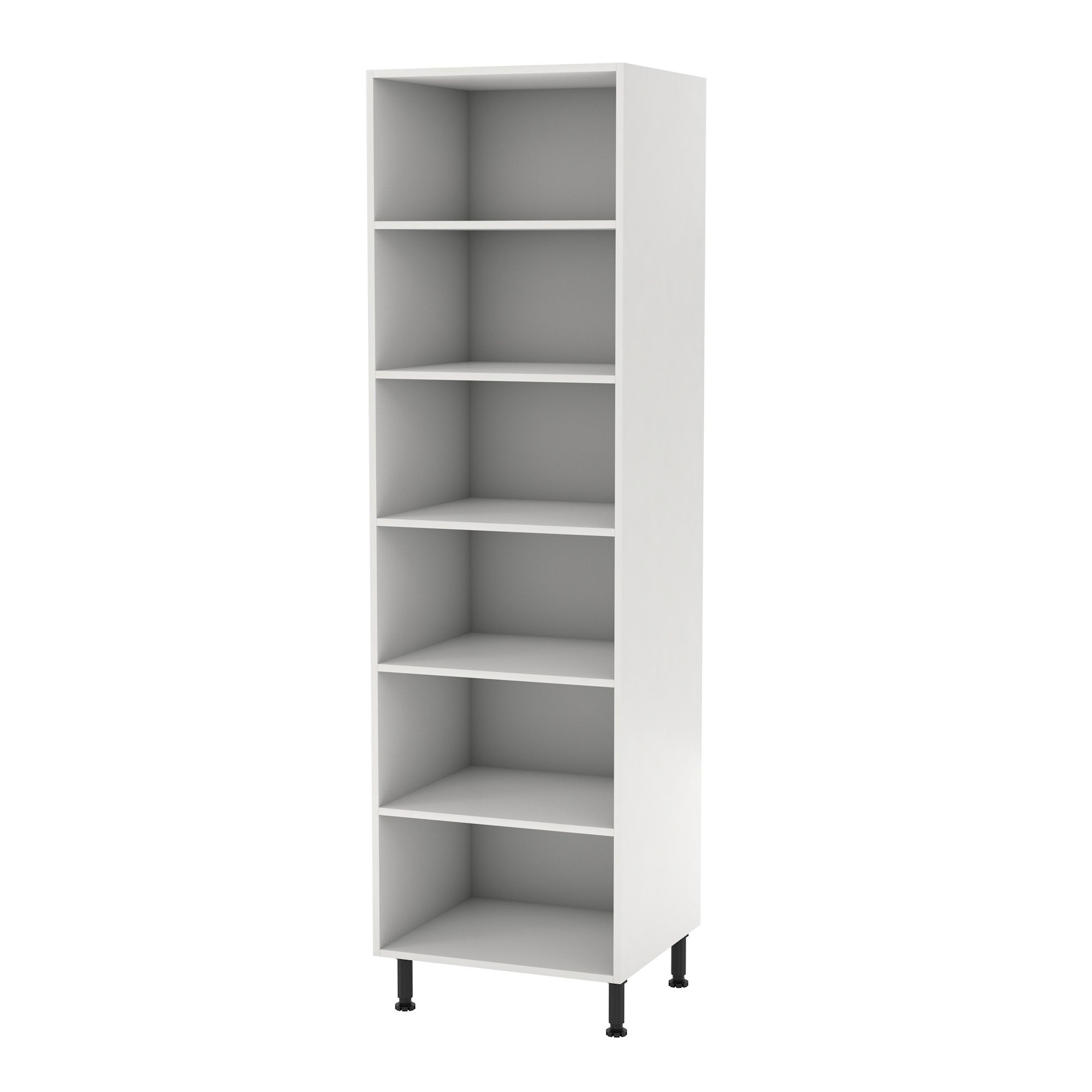 GoodHome Caraway White Tall Larder cabinet W 600mm