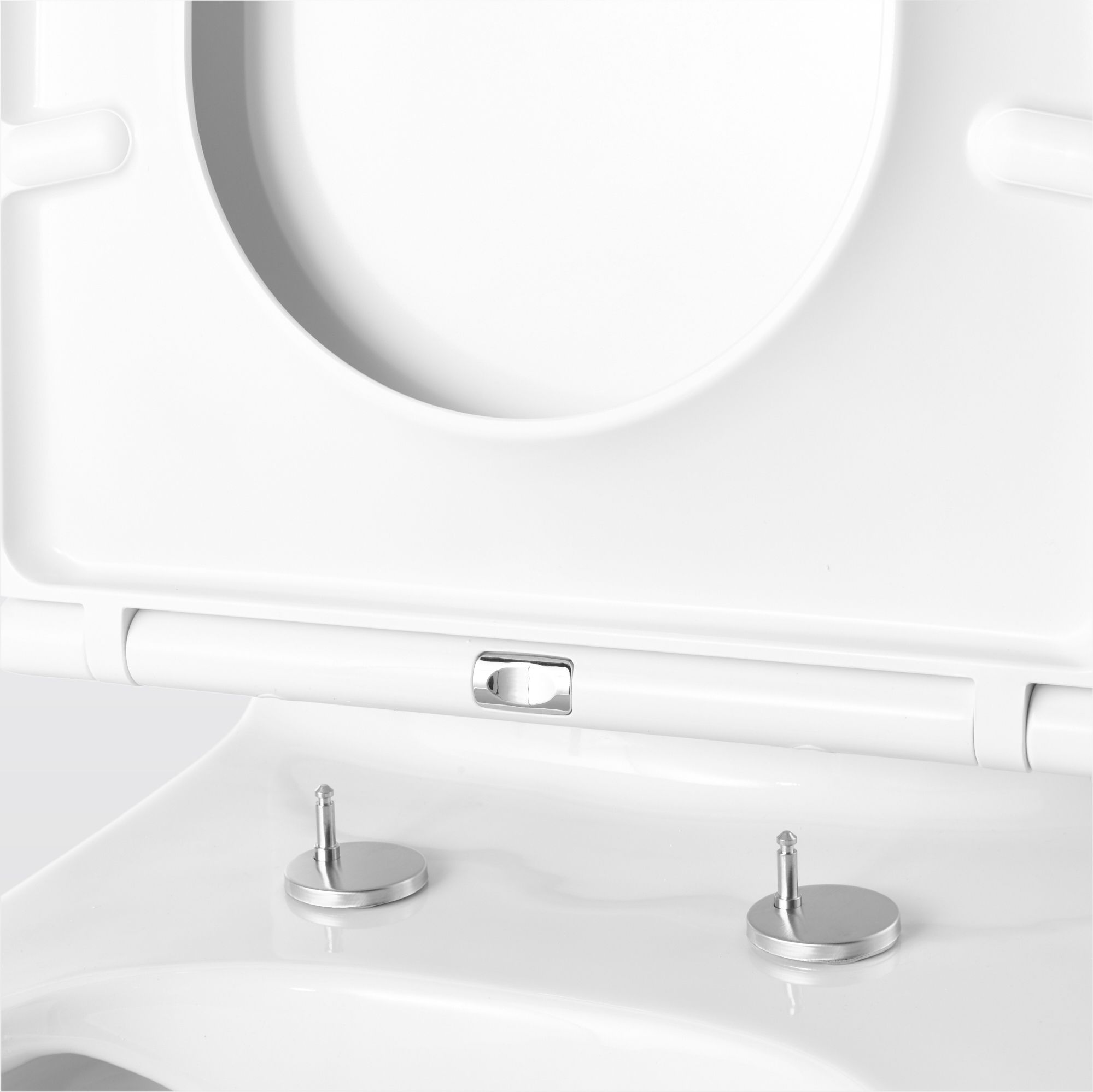 GoodHome Cavally White Back to wall close-coupled Toilet set with Soft ...