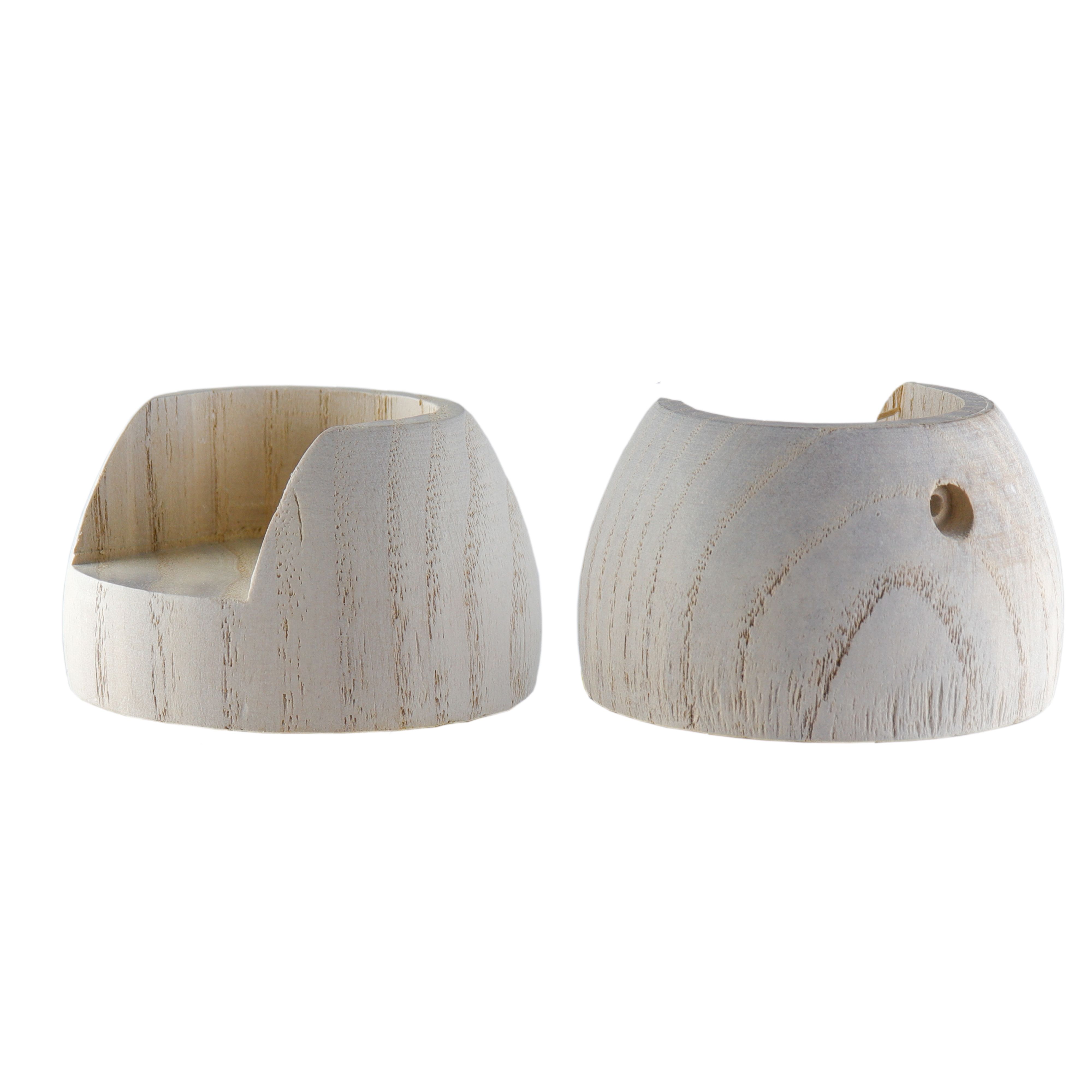 GoodHome Chalki White Wood Recess Curtain pole bracket (Dia)28mm, Set ...