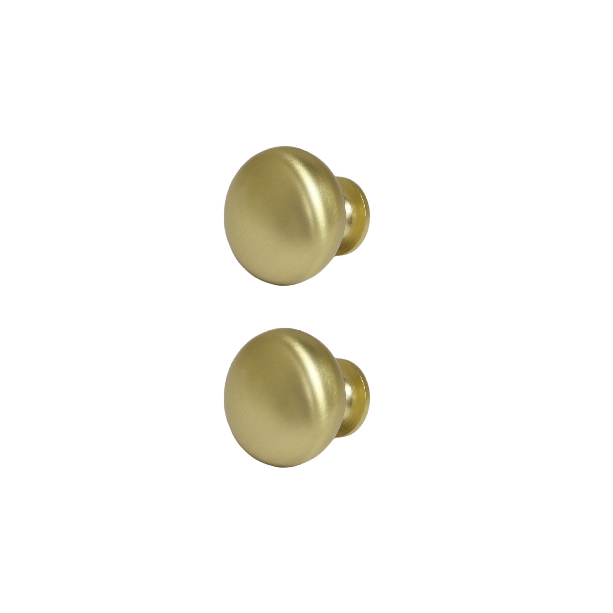 GoodHome Chervil Brass effect Kitchen cabinets Round Pull Handle (L)3 ...