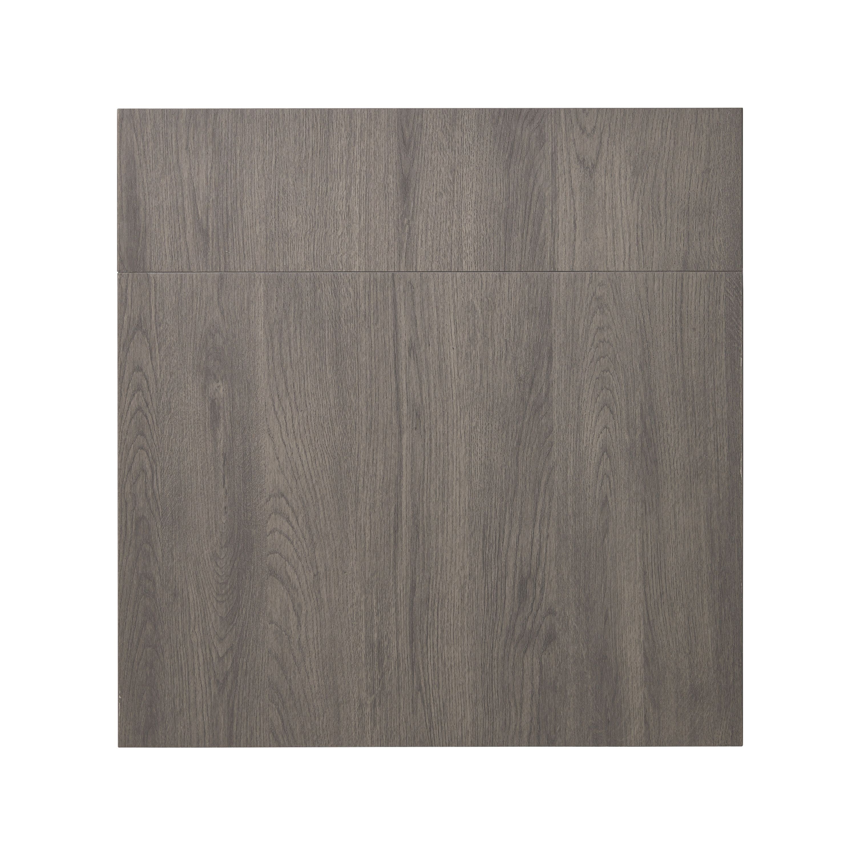 GoodHome Chia Grey oak effect slab Matt grey oak effect Contemporary ...