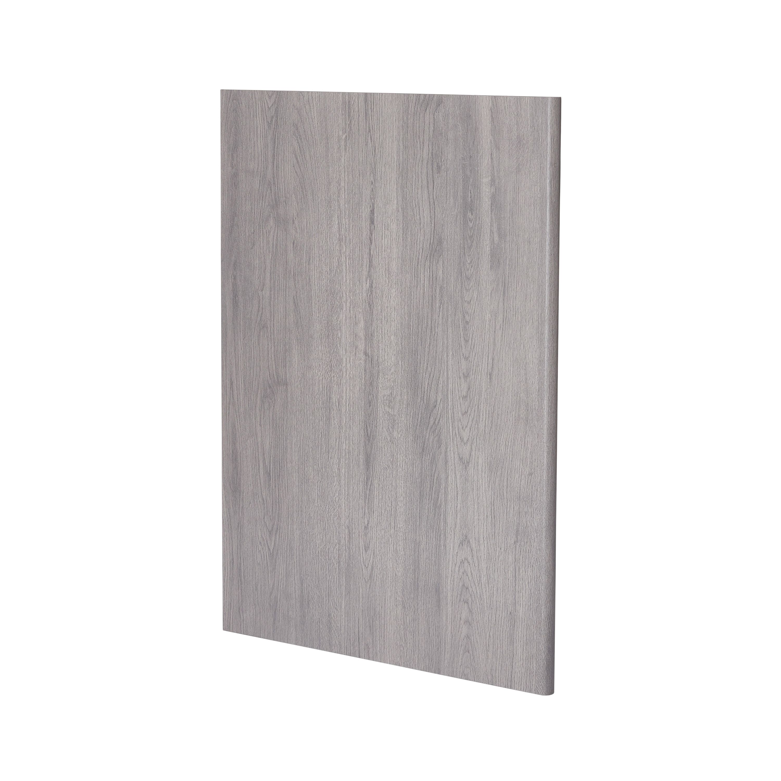 GoodHome Chia Grey oak effect slab Standard Clad on base panel (H)934mm ...