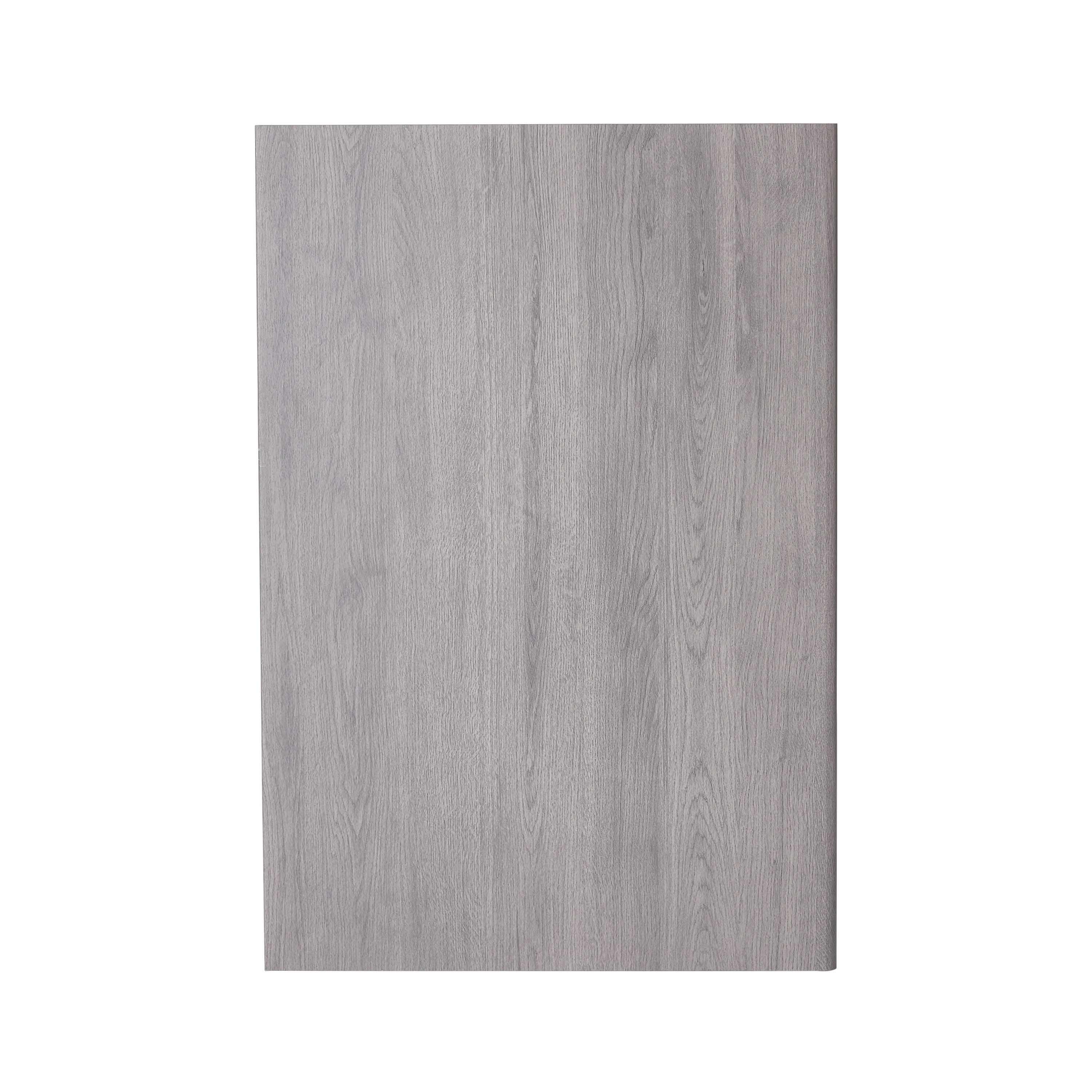 GoodHome Chia Grey oak effect slab Standard Clad on base panel (H)934mm ...