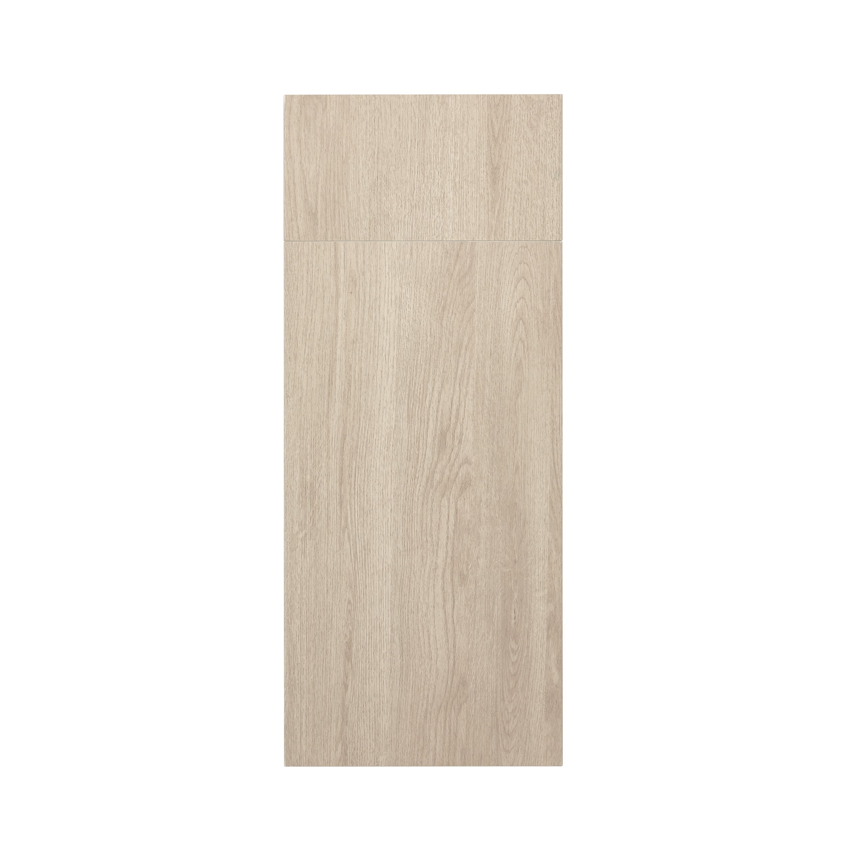 GoodHome Chia Light oak effect slab Matt light brown light oak effect ...