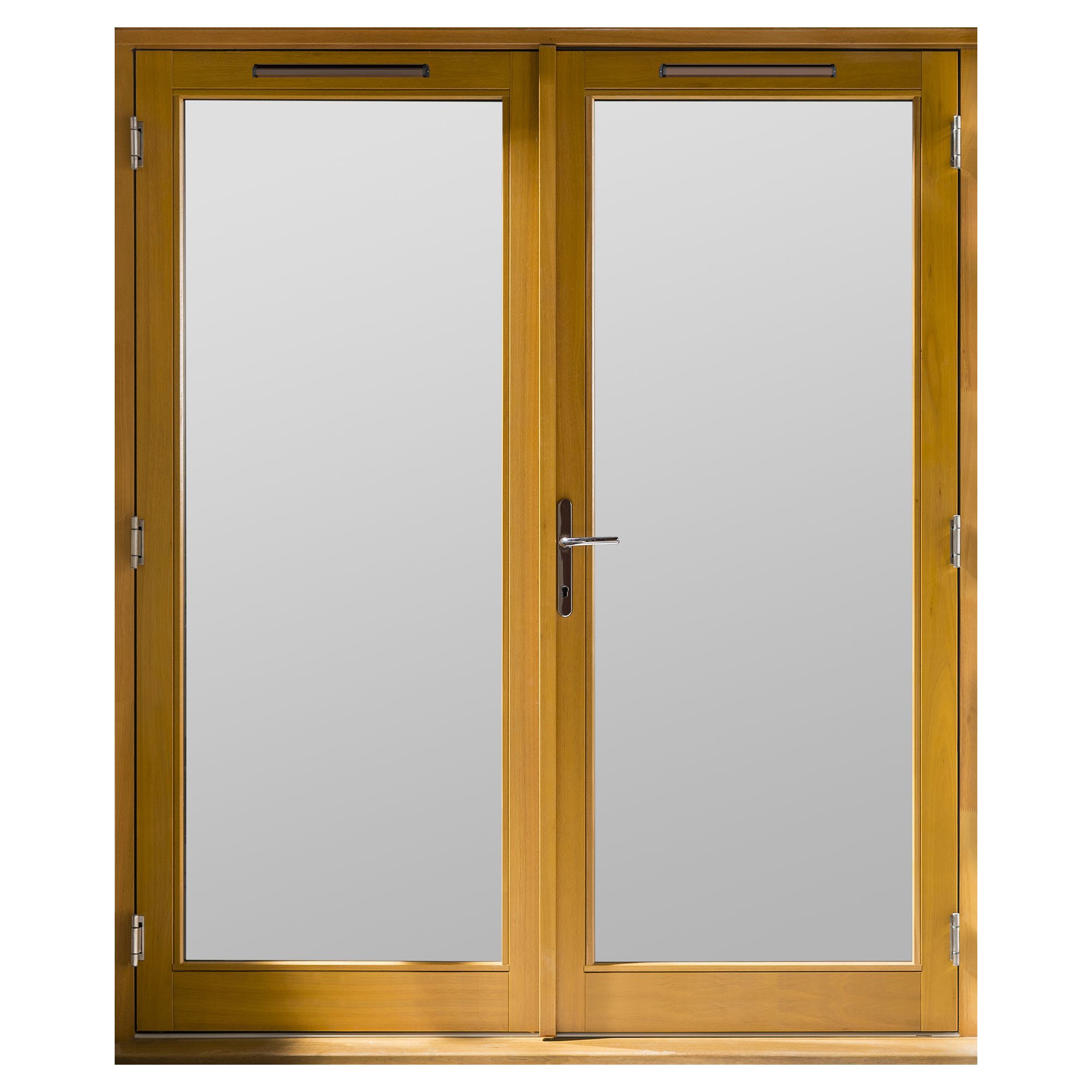 GoodHome Clear Double glazed Hardwood Right-hand Patio door & frame, (H ...