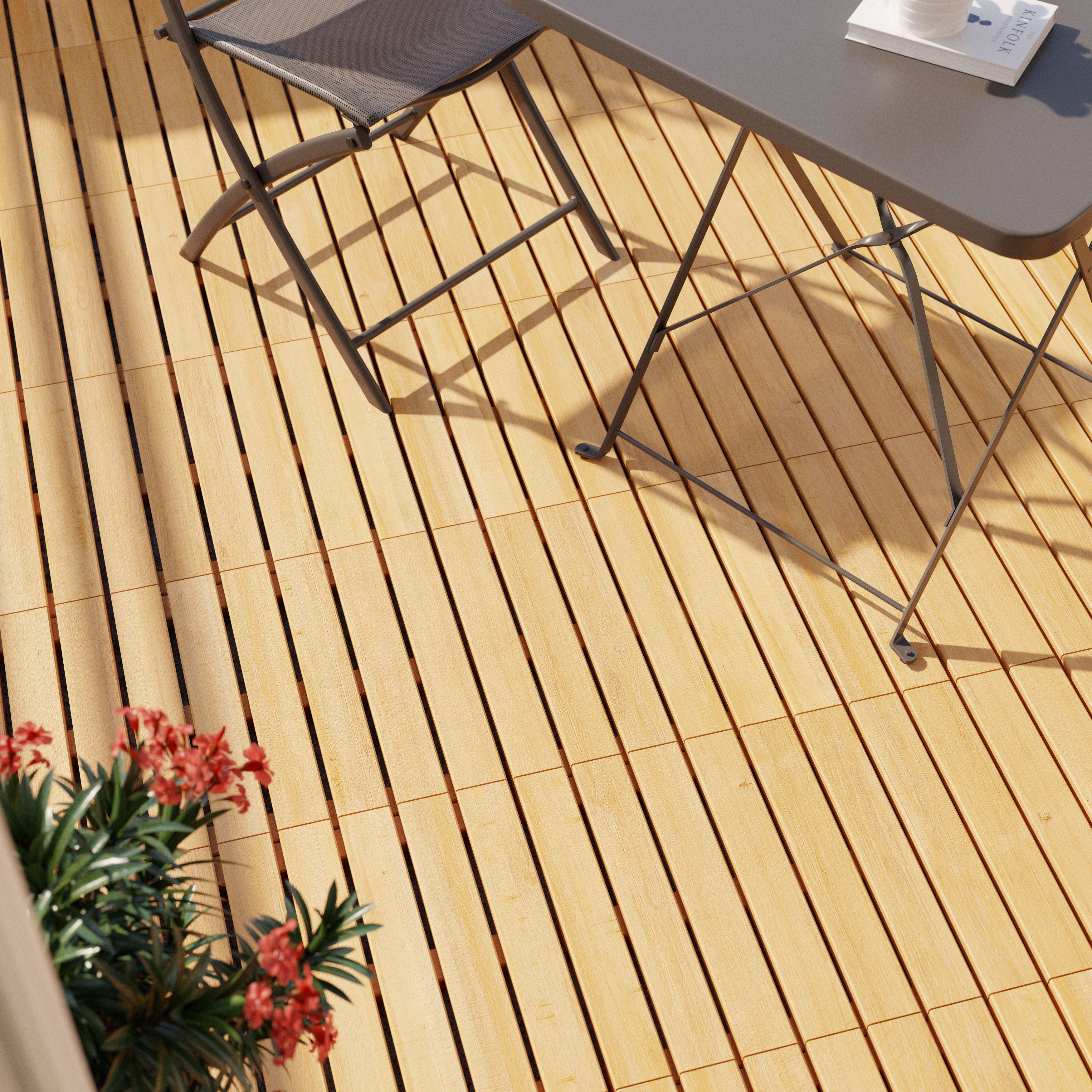 GoodHome Clear Satin UV resistant Decking oil, 5L