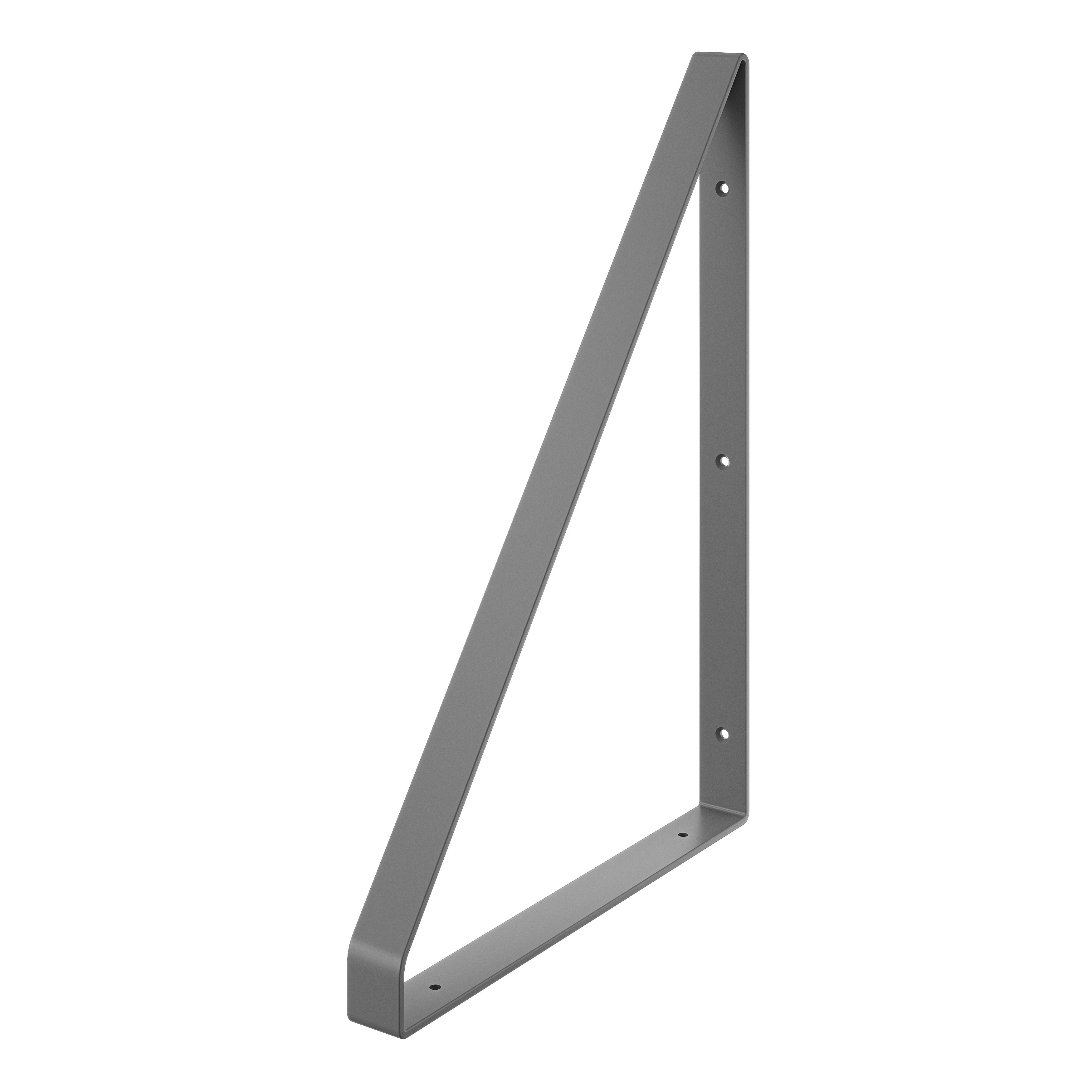 GoodHome Clever Grey Steel Shelving bracket (H)280mm (D)200mm | DIY at B&Q