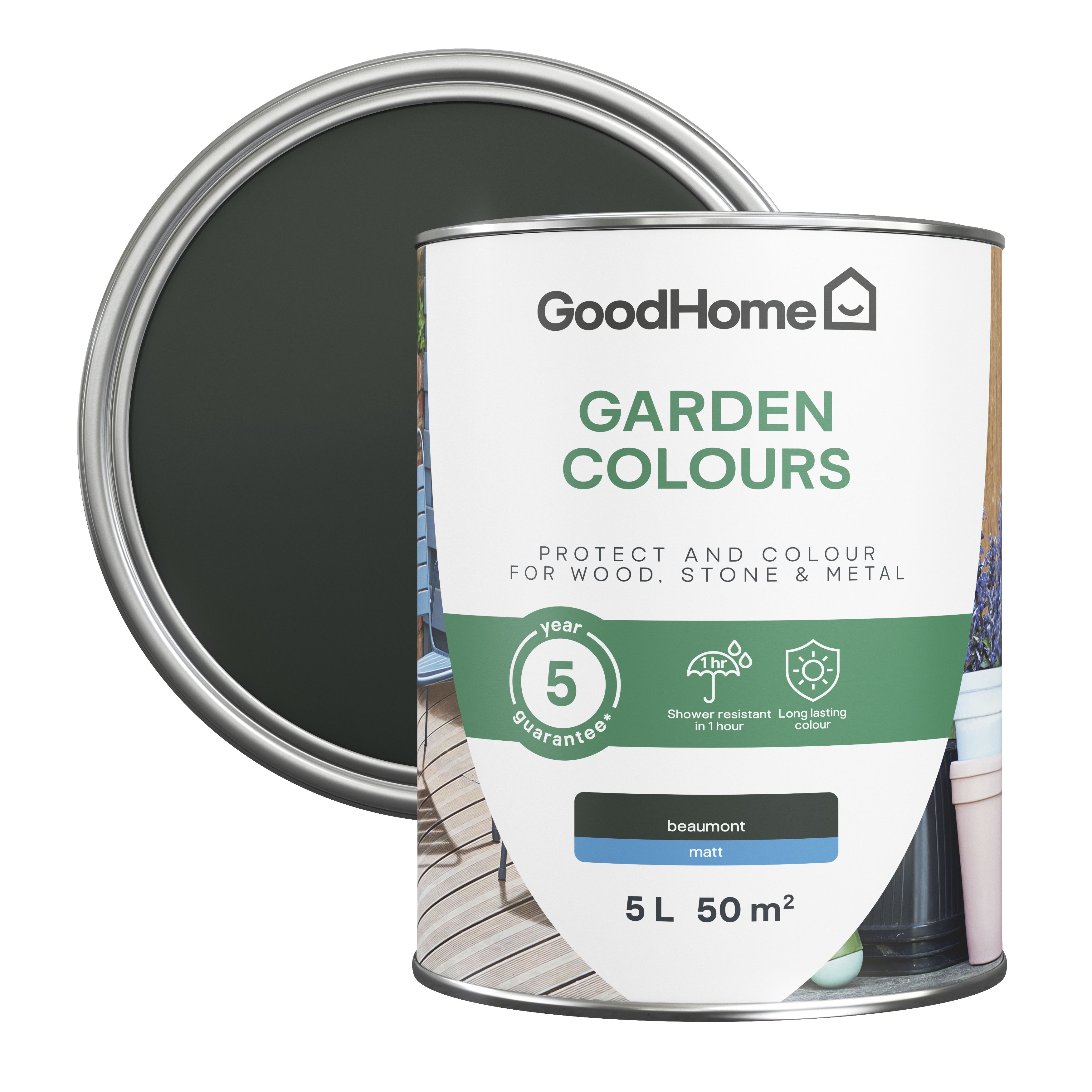 GoodHome Colour It Beaumont Matt Multi-surface paint, 5L