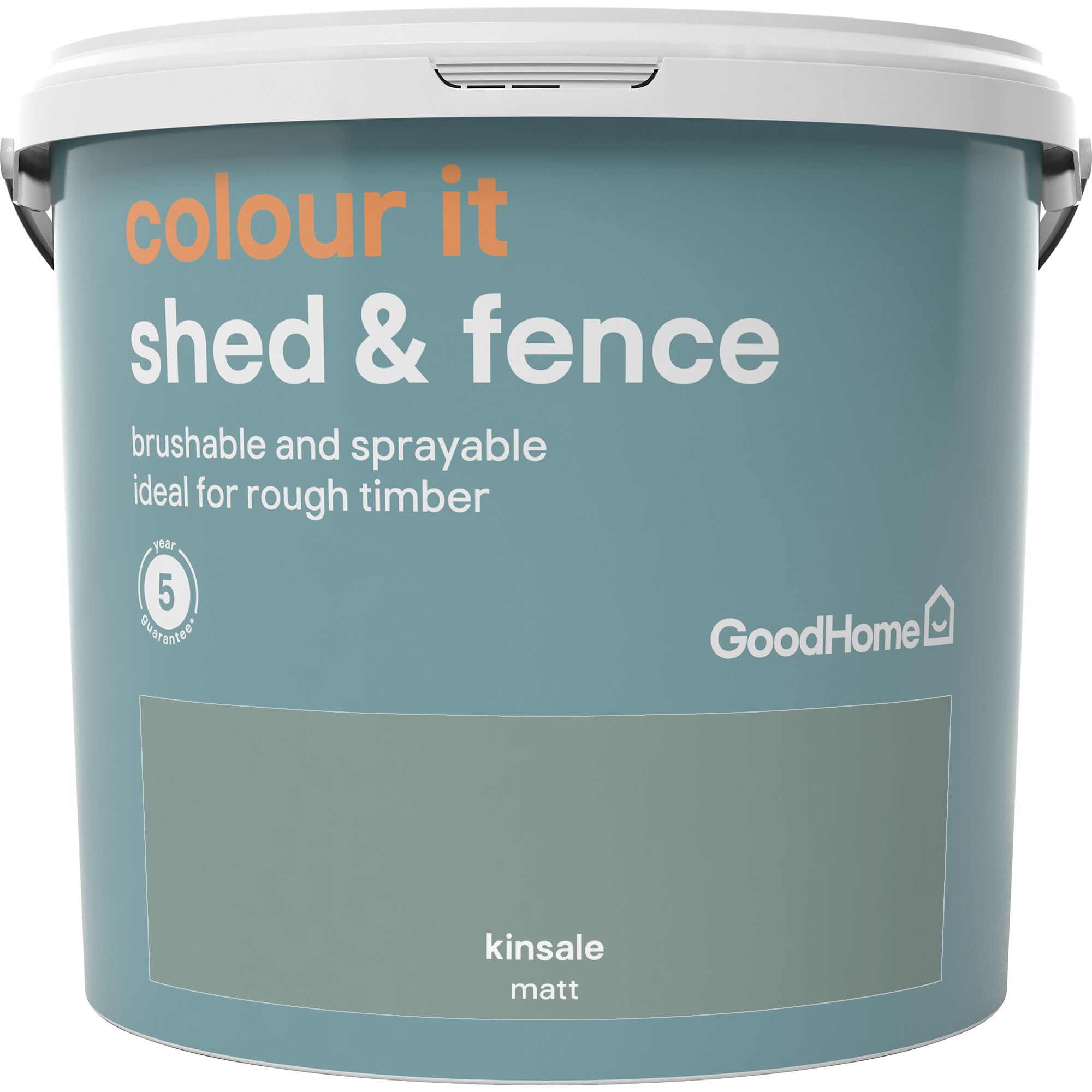 GoodHome Colour it Kinsale Matt Fence & shed Stain, 5L | DIY at B&Q
