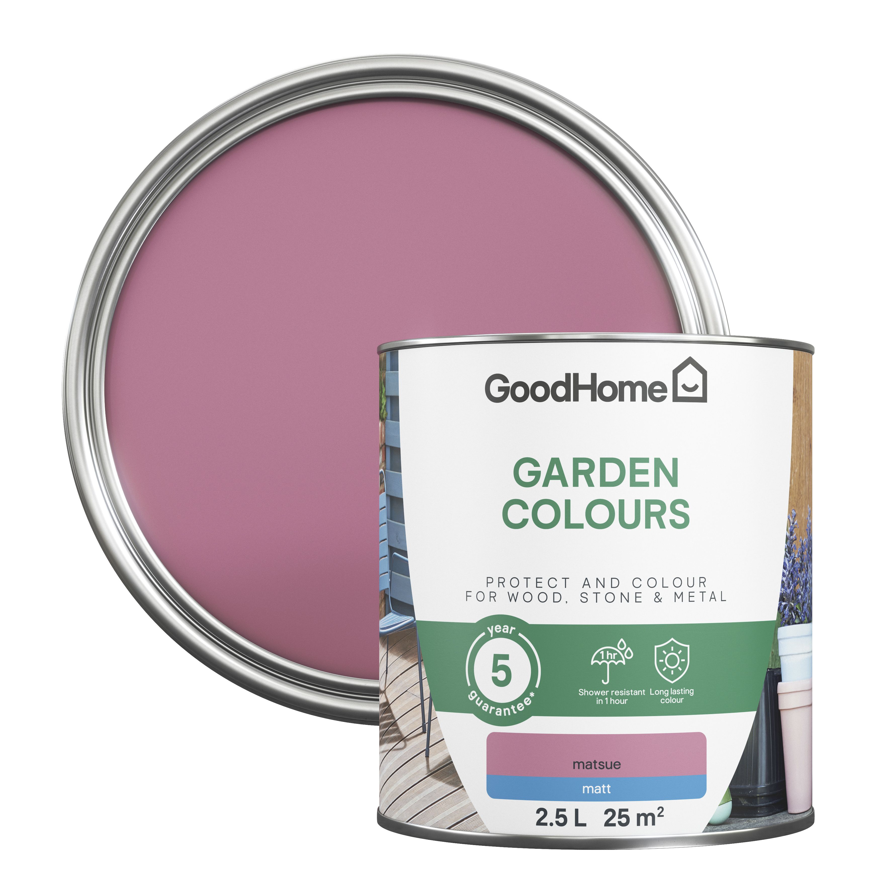 GoodHome Colour It Matsue Matt Multi-surface paint, 2.5L | DIY at B&Q