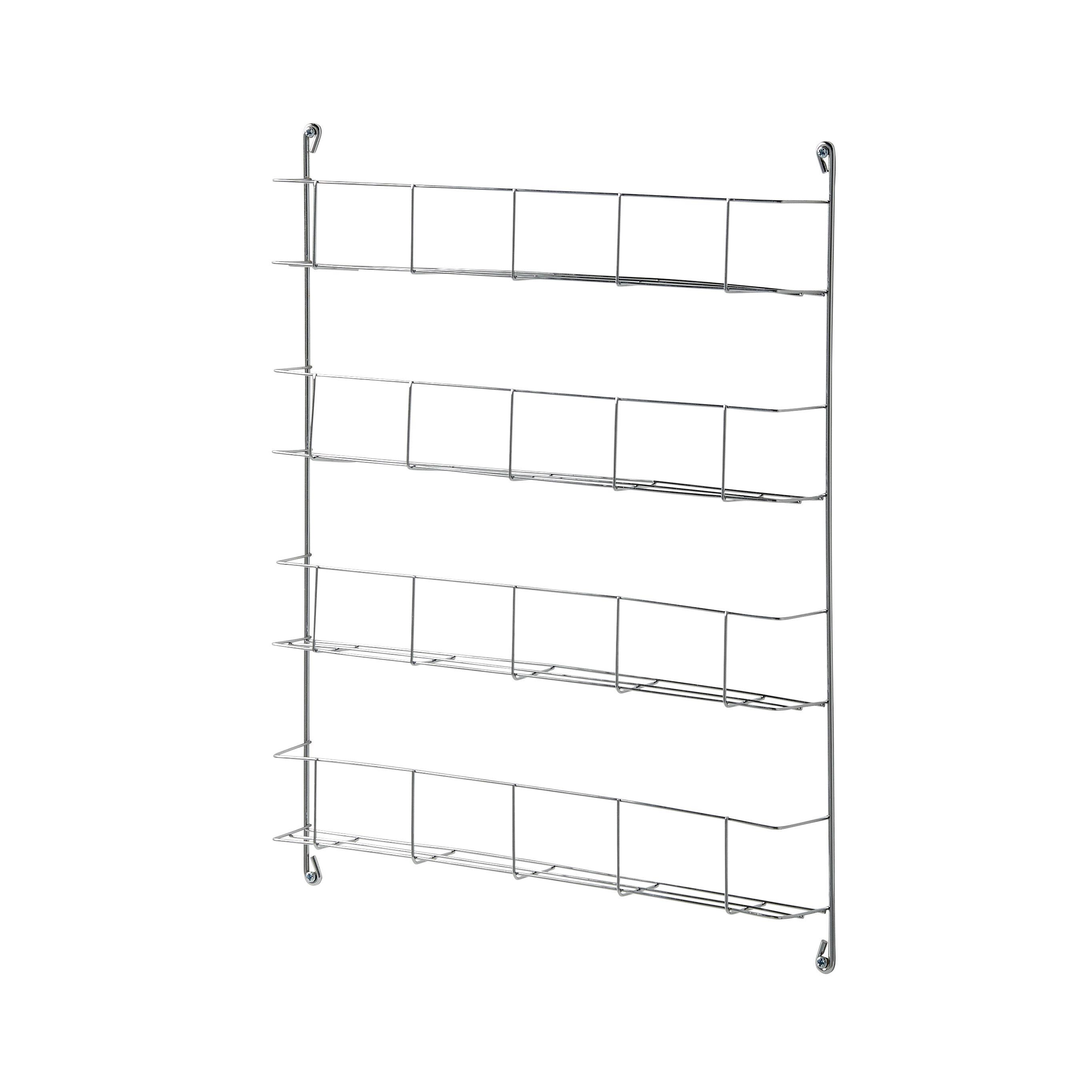 GoodHome Datil 4 tier Anthracite Steel Shelving (D)390mm