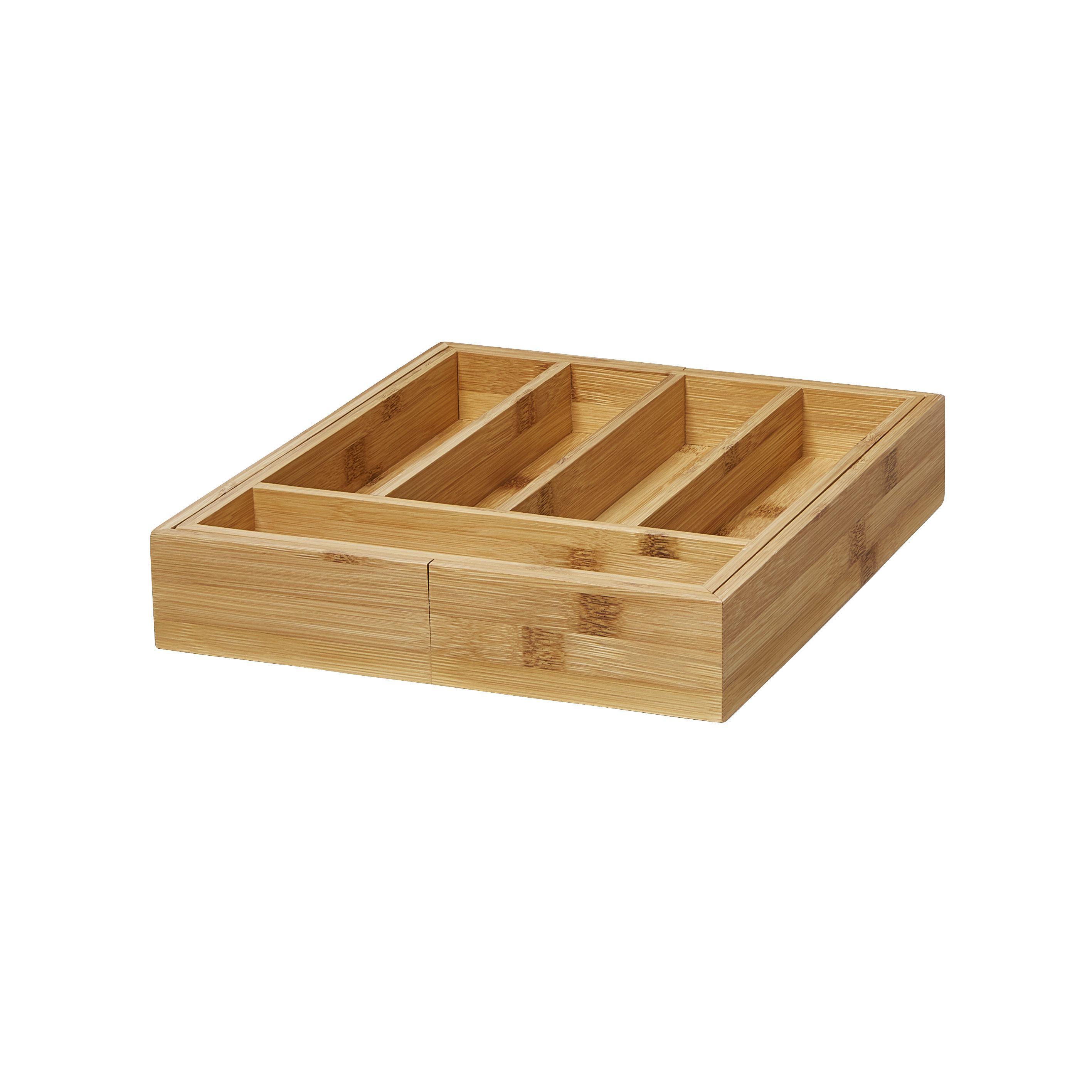 GoodHome Datil Bamboo & medium-density fibreboard (MDF) Adjustable ...