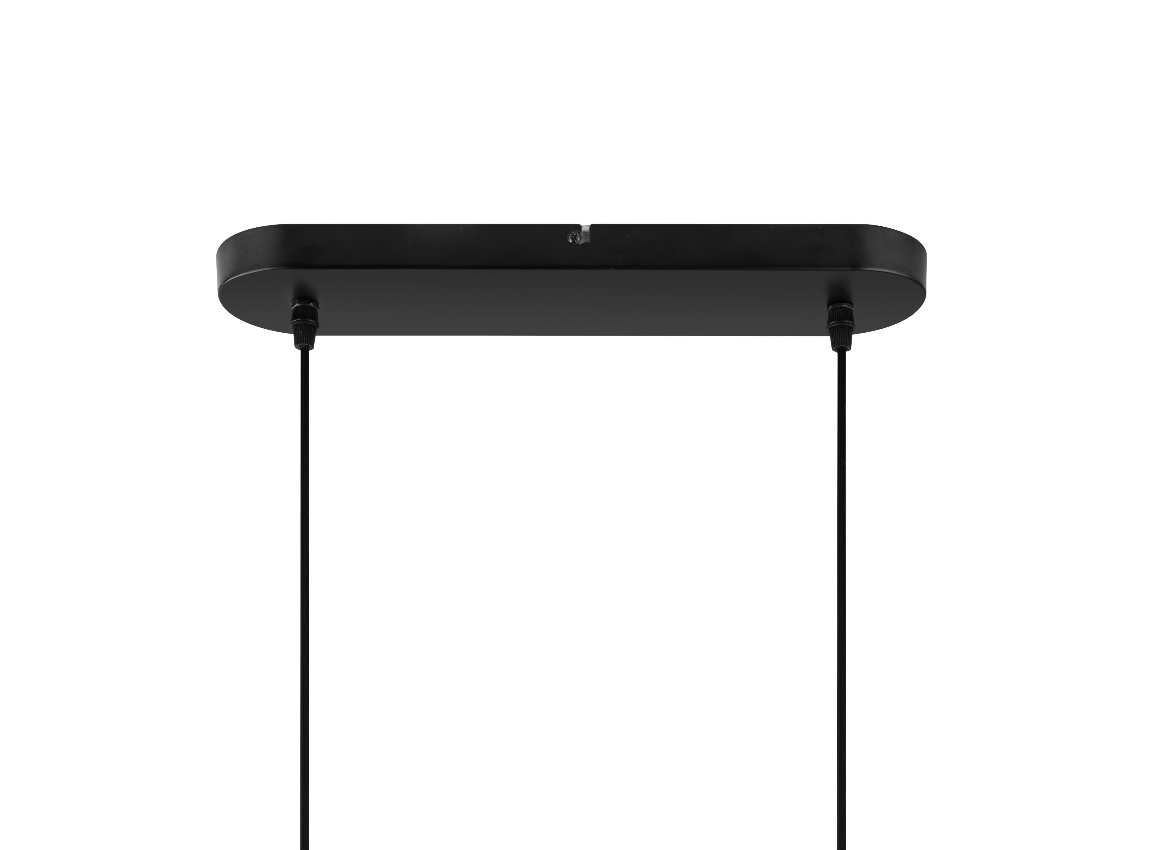 GoodHome Delagoa Bar Matt Black & Gold 3 Lamp LED Pendant ceiling light ...