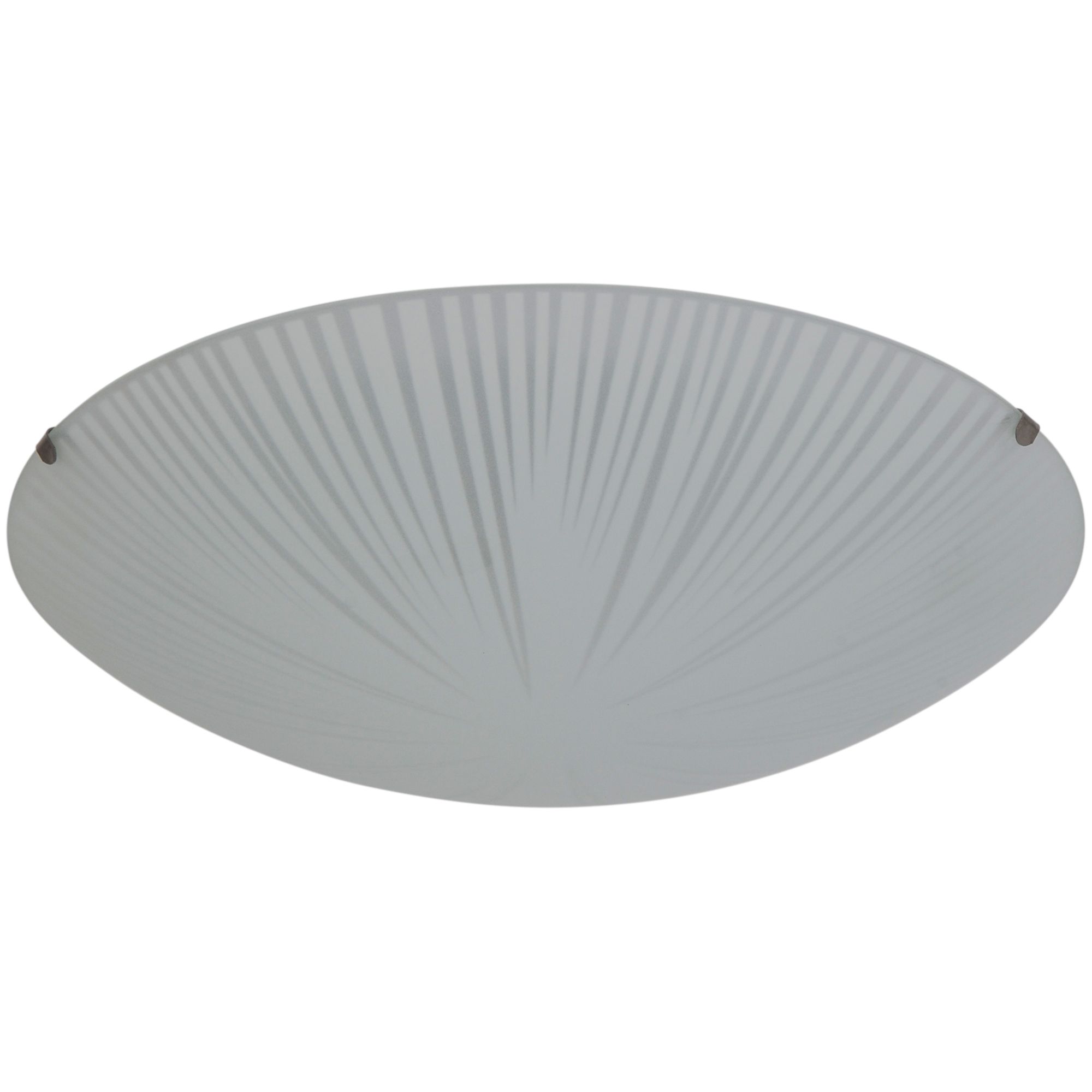 GoodHome Dius Round Matt Glass & metal White Ceiling light
