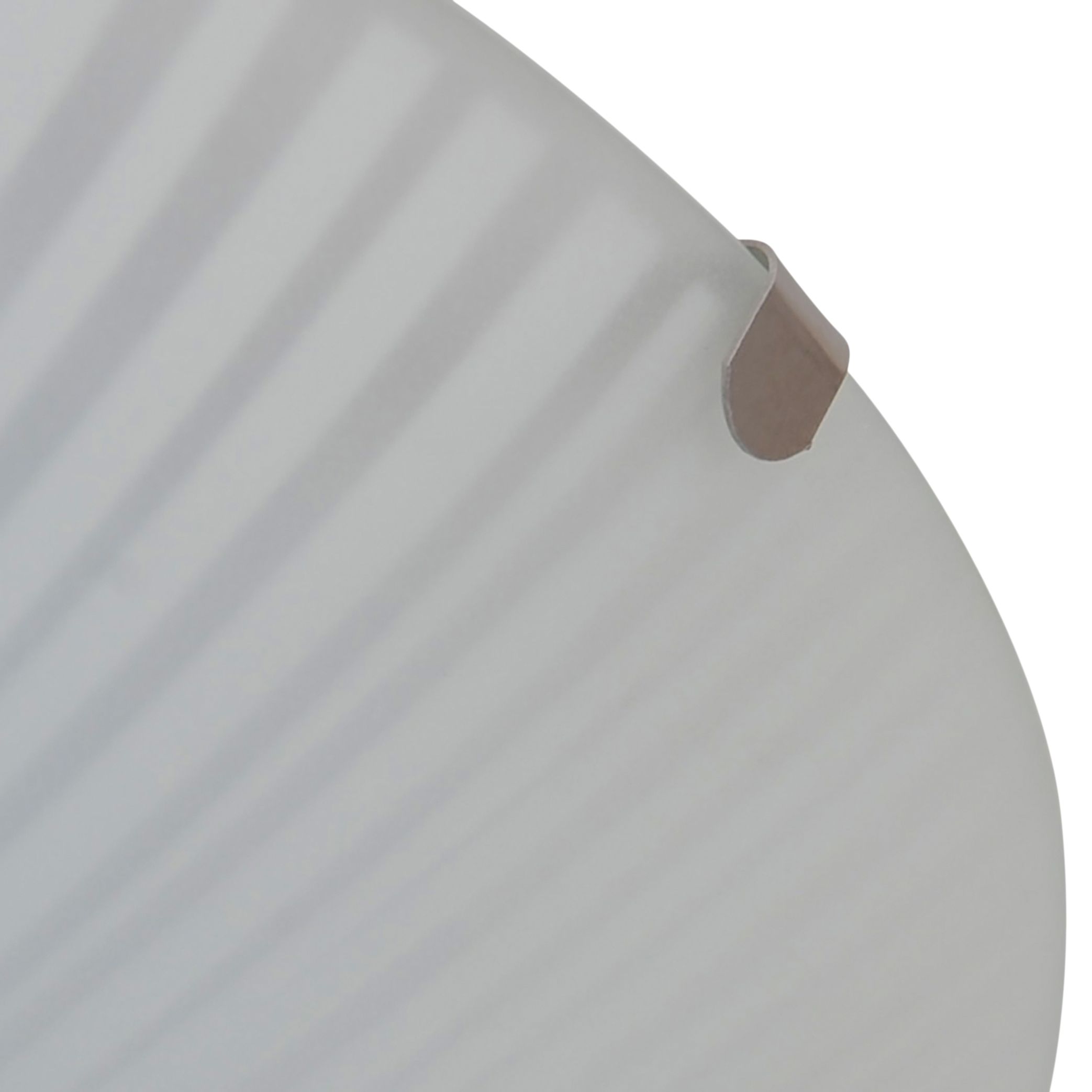 GoodHome Dius Round Matt Glass & metal White Ceiling light