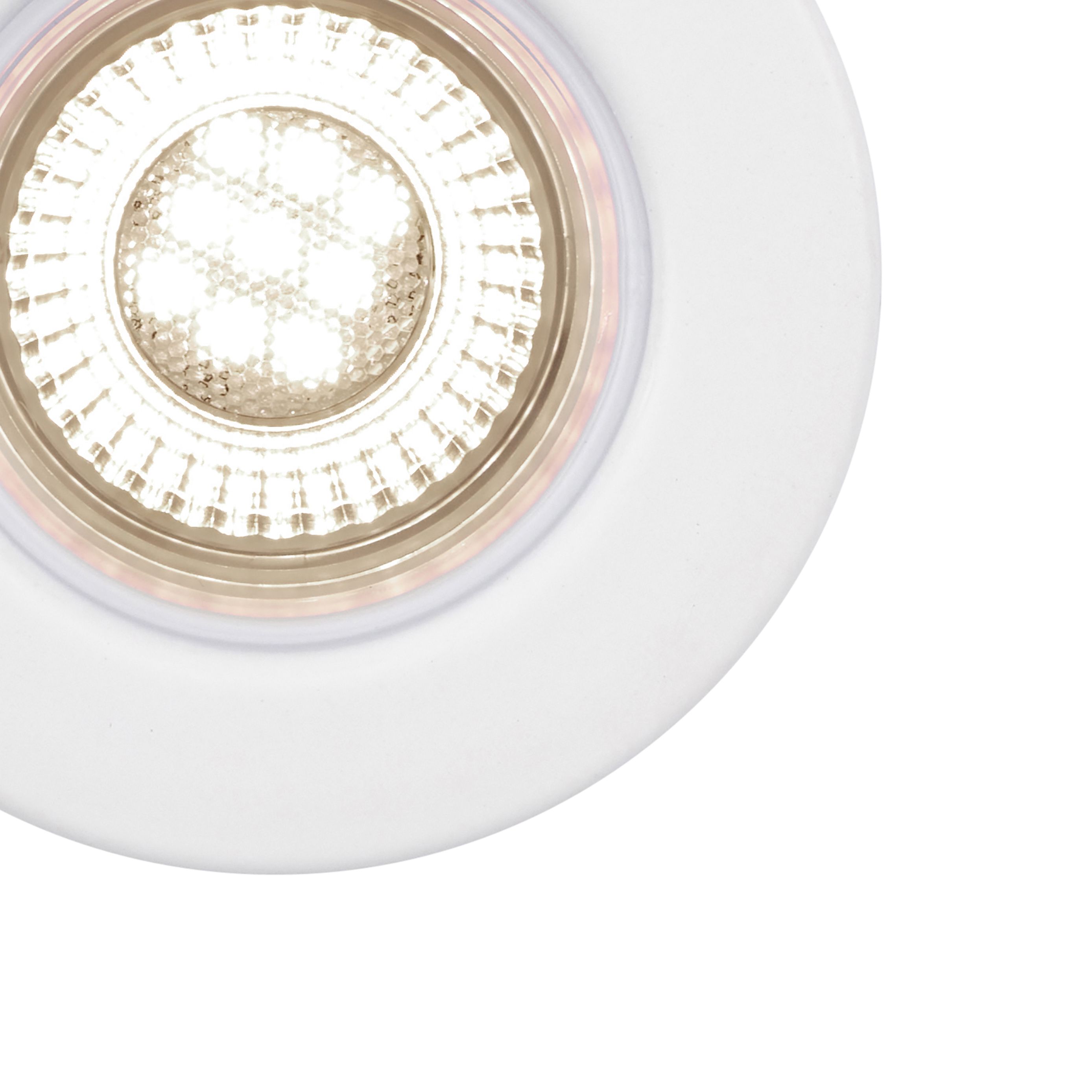 GOODHOME DREXLER MATT WHITE FIXED LED FIRE-RATED NEUTRAL WHITE ...