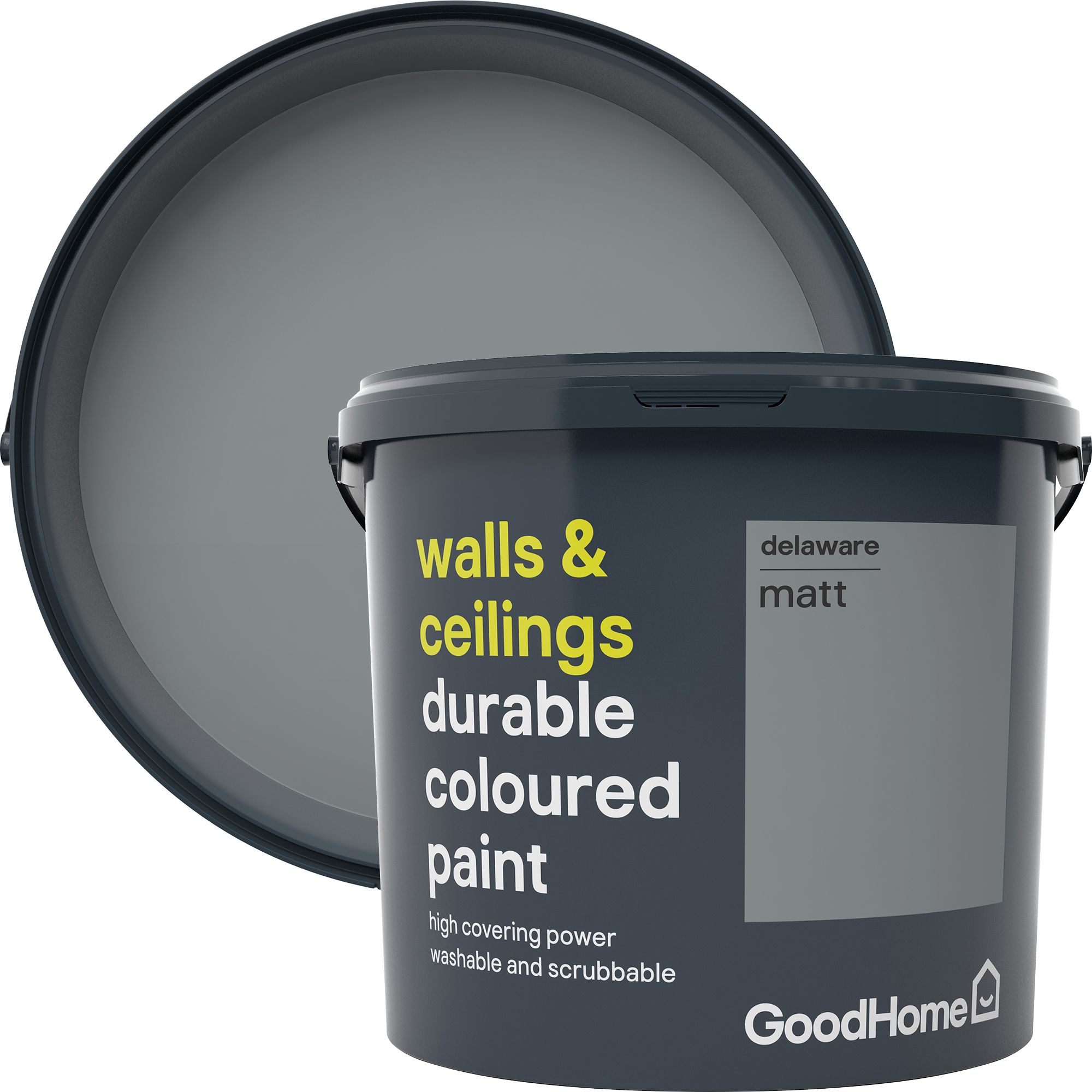 GoodHome Durable Delaware Matt Emulsion paint, 5L | DIY at B&Q