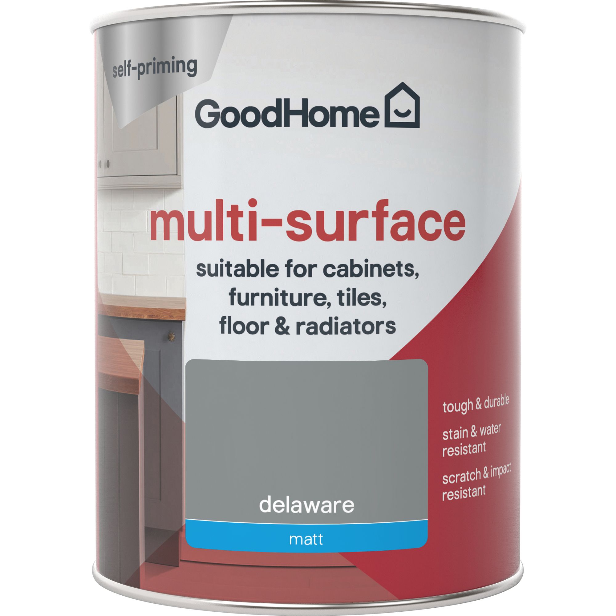 GoodHome Durable Delaware Matt Multi-surface paint, 750ml | DIY at B&Q