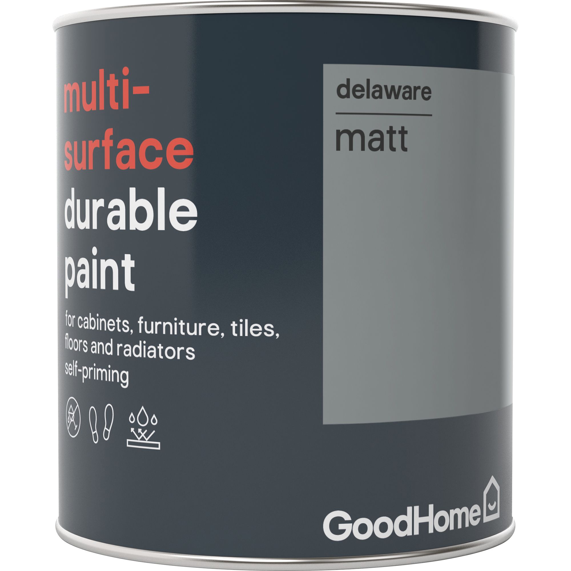 GoodHome Durable Delaware Matt Multi-surface paint, 750ml | DIY at B&Q