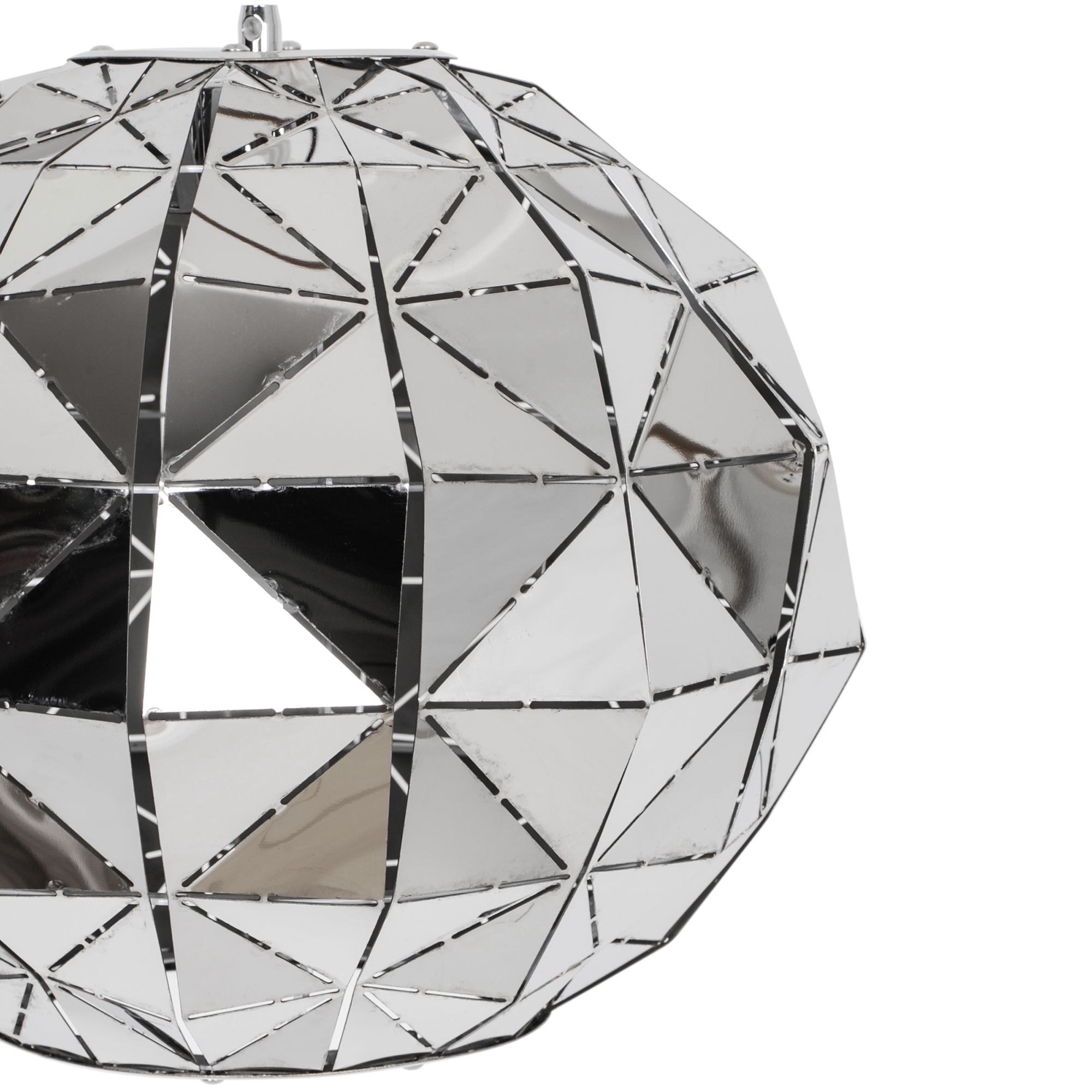 GoodHome Edasich Chrome effect Pendant ceiling light, (Dia)300mm
