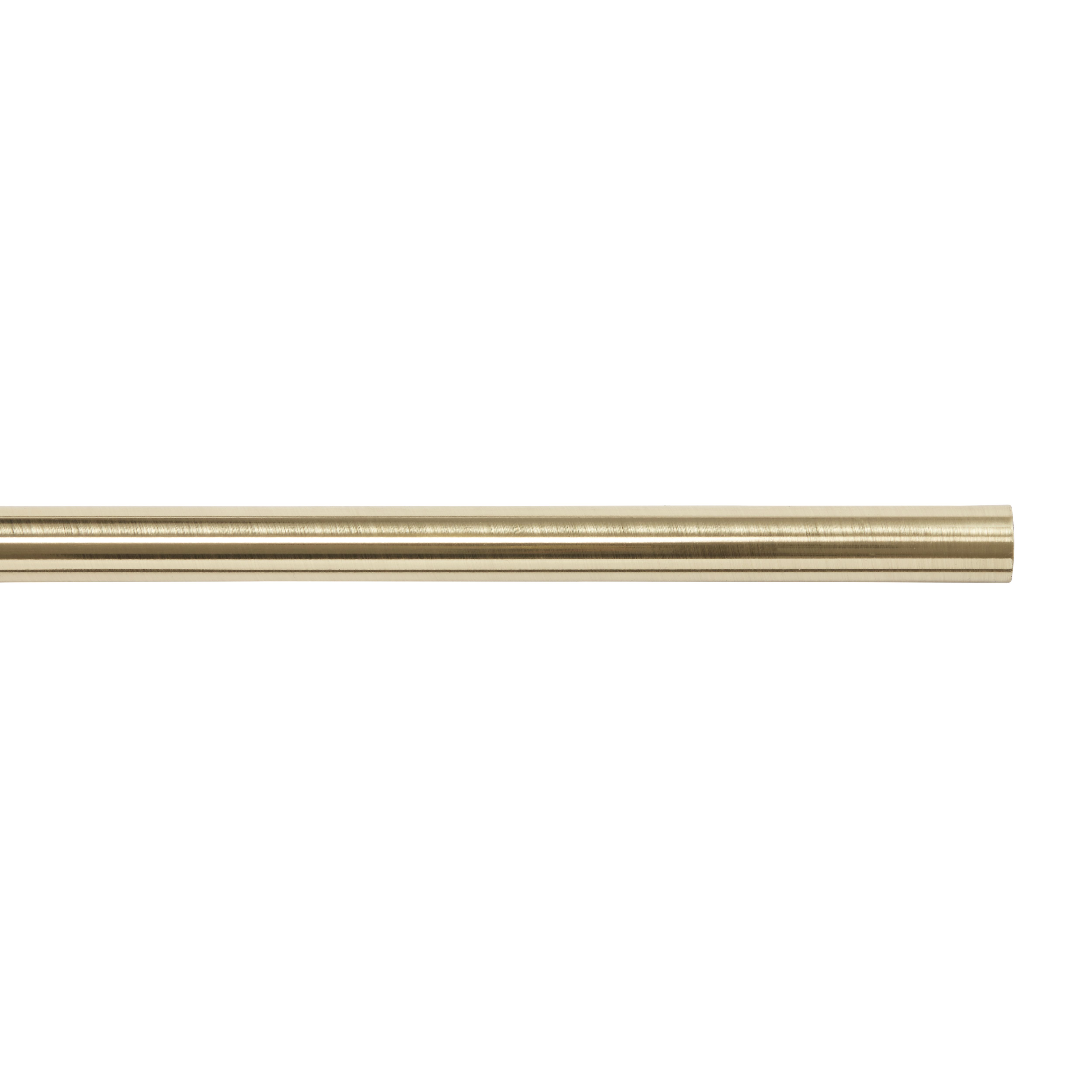 GoodHome Elasa Gold effect Curtain pole, (L)1.5m (Dia)19mm