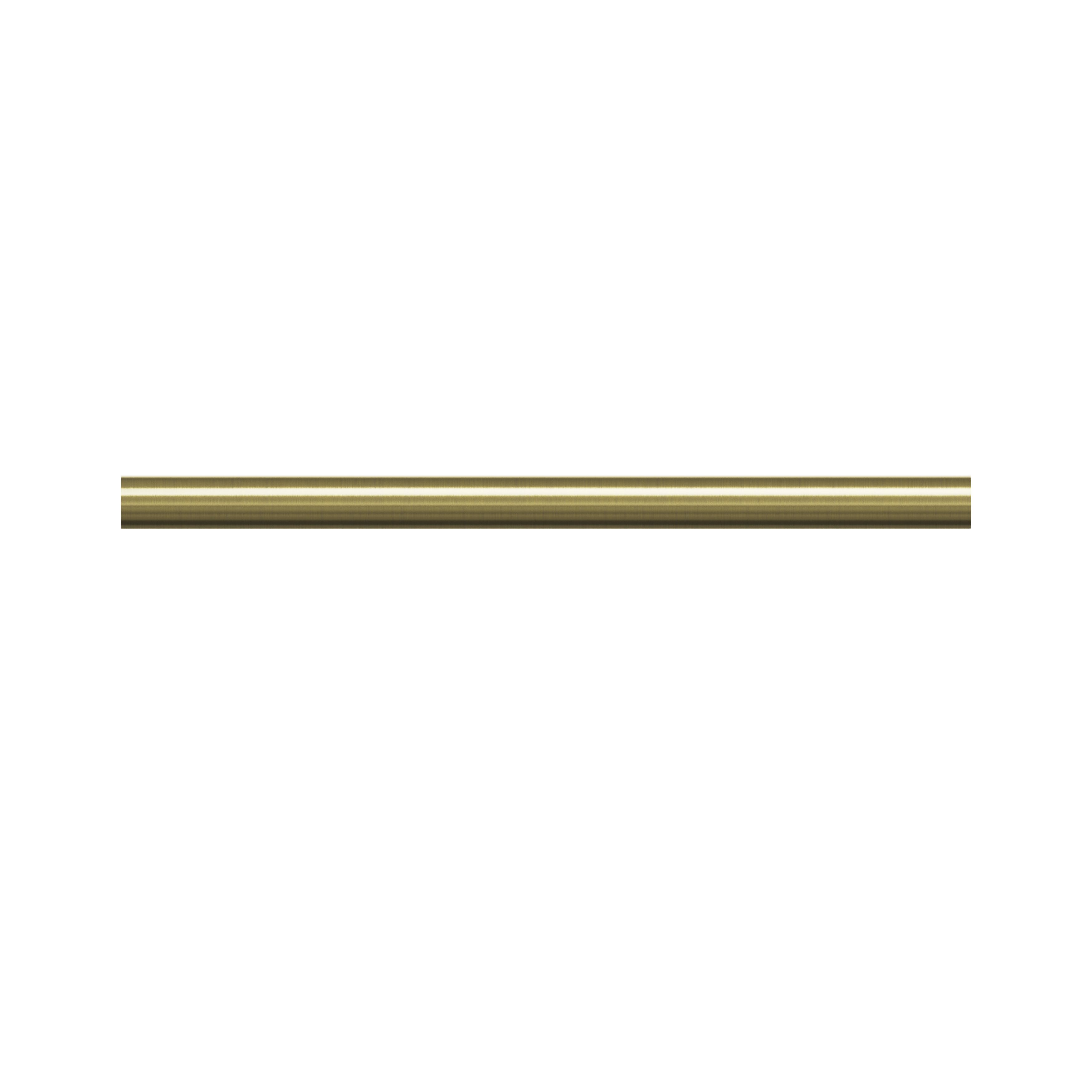 GoodHome Elasa Satin Brass effect Extendable Ball Single curtain pole ...