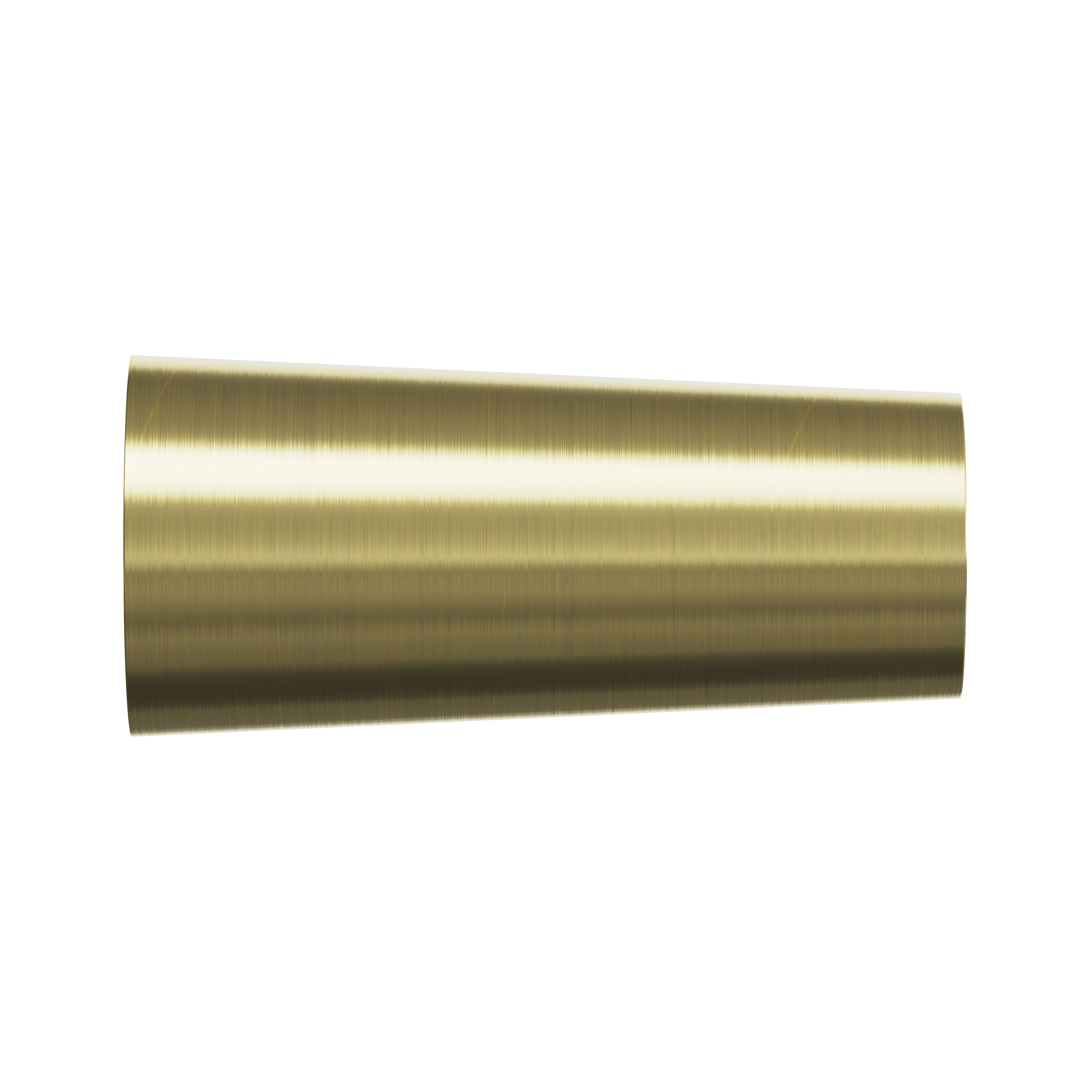 GoodHome Elasa Satin Brass effect Extendable Cone Single curtain pole ...