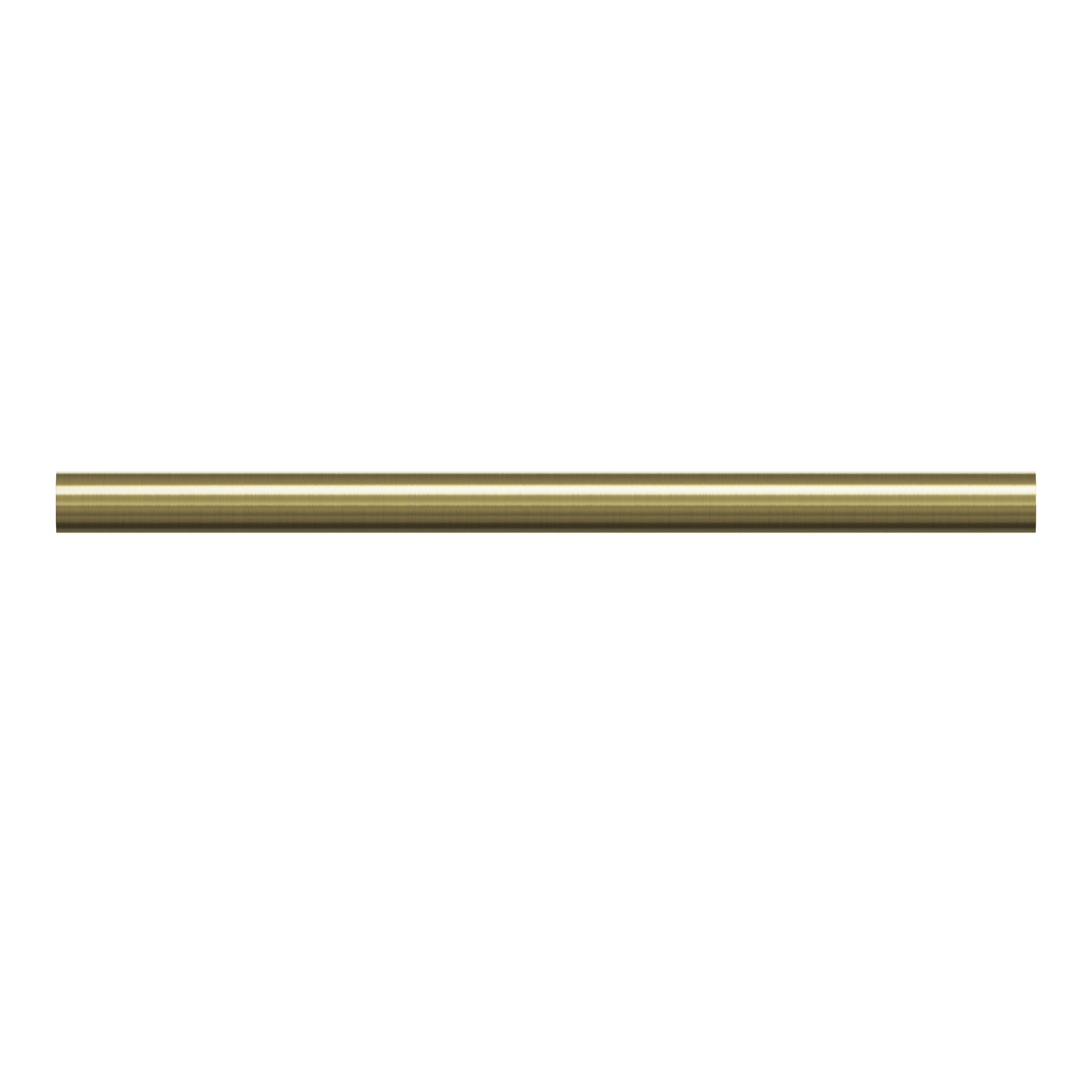 GoodHome Elasa Satin Brass effect Extendable Cone Single curtain pole ...
