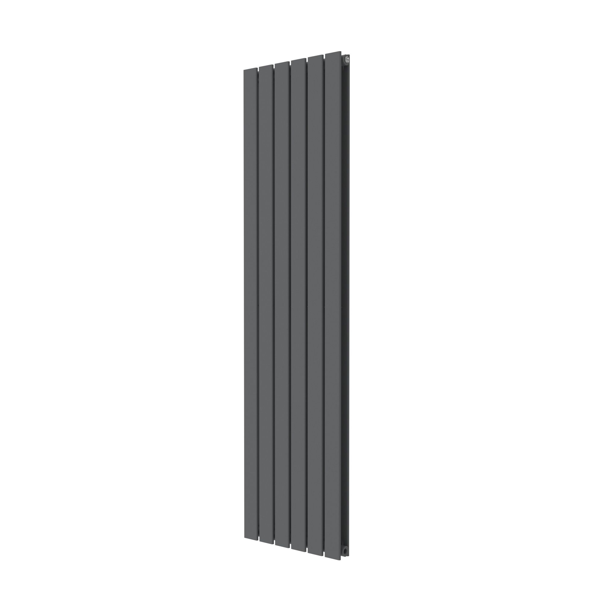 GoodHome Faringdon Grey Vertical Designer Radiator, (W)456mm x (H ...