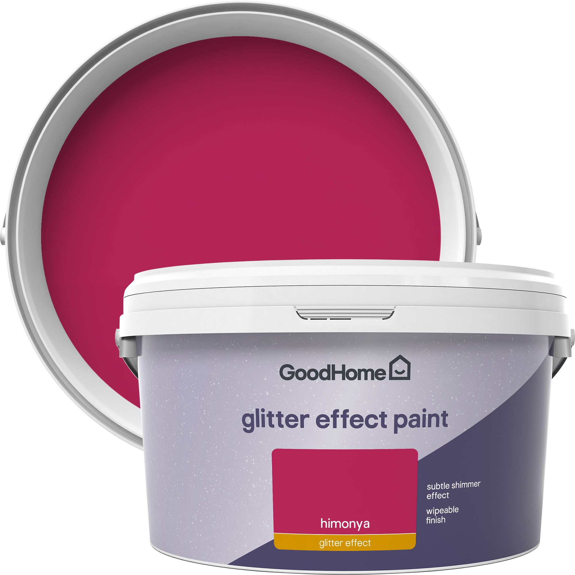 GoodHome Feature wall Himonya Glitter effect Emulsion paint, 2L | DIY ...