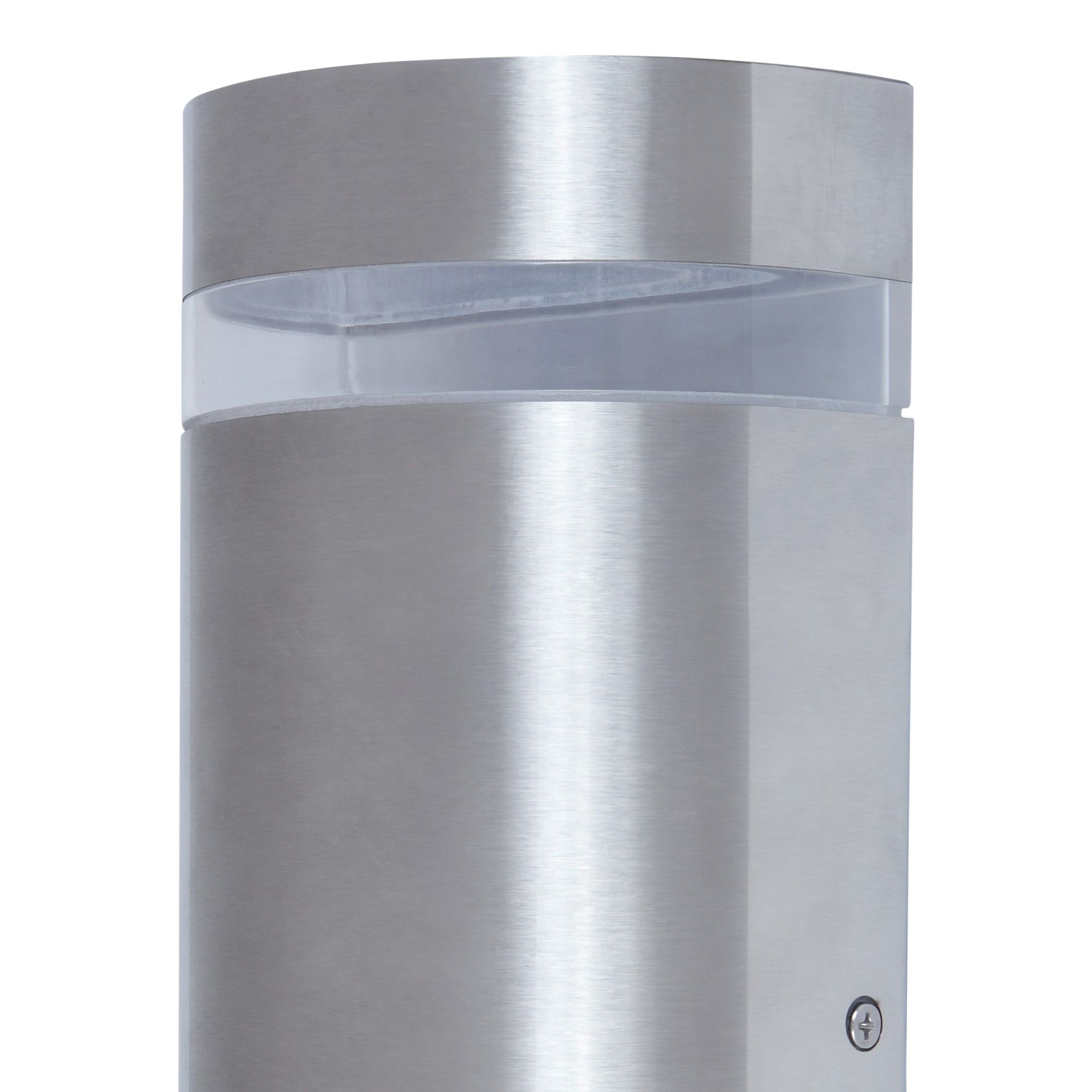 GoodHome Fixed Stainless steel Mains-powered Integrated LED Outdoor ...
